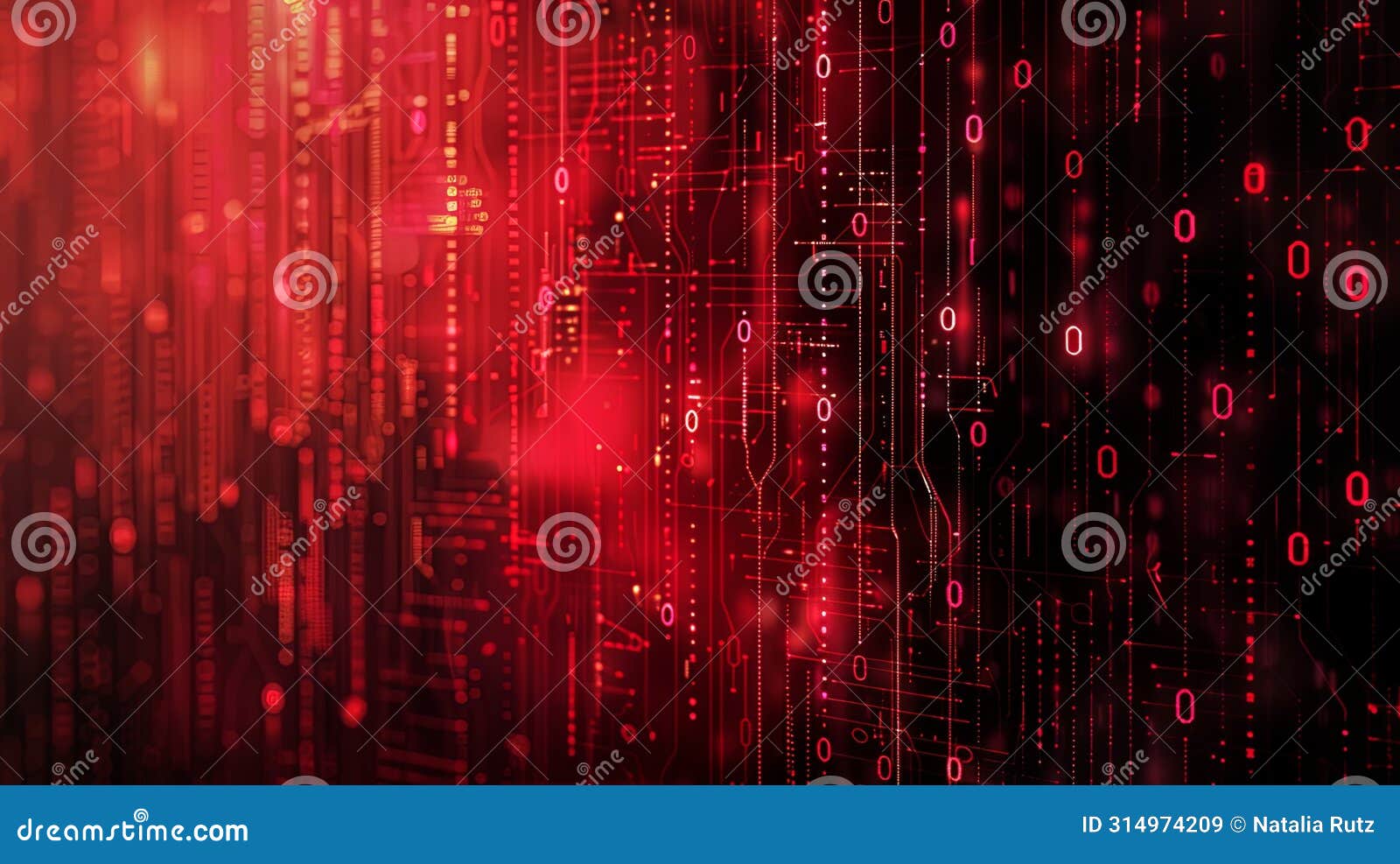 A Minimalist Abstract Tech Background in Red and Black Stock Image ...