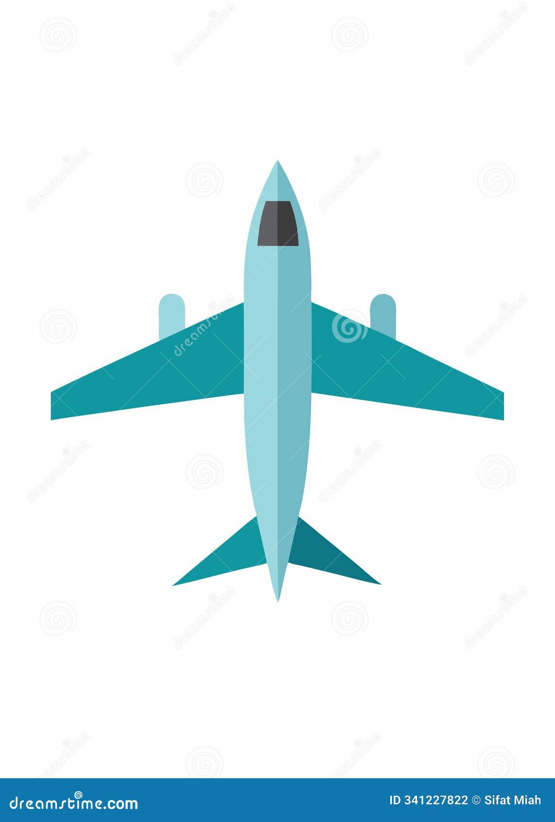 Minimalist Airplane Vector on White Background Stock Vector ...
