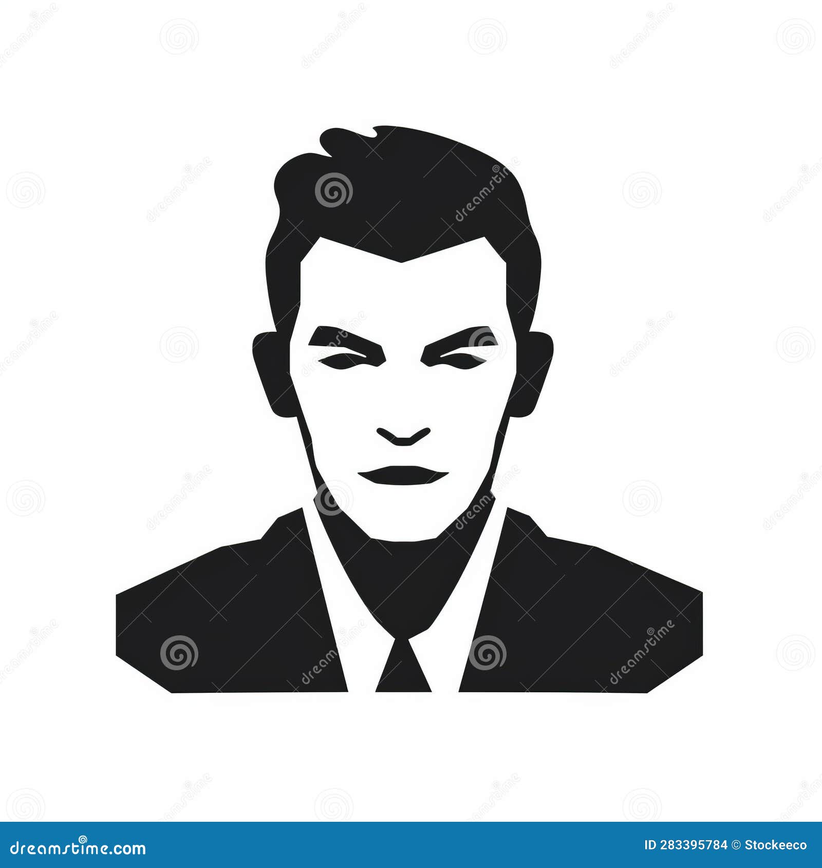 Minimalist Angry Manager Icon Stock Illustration - Illustration of wlop ...