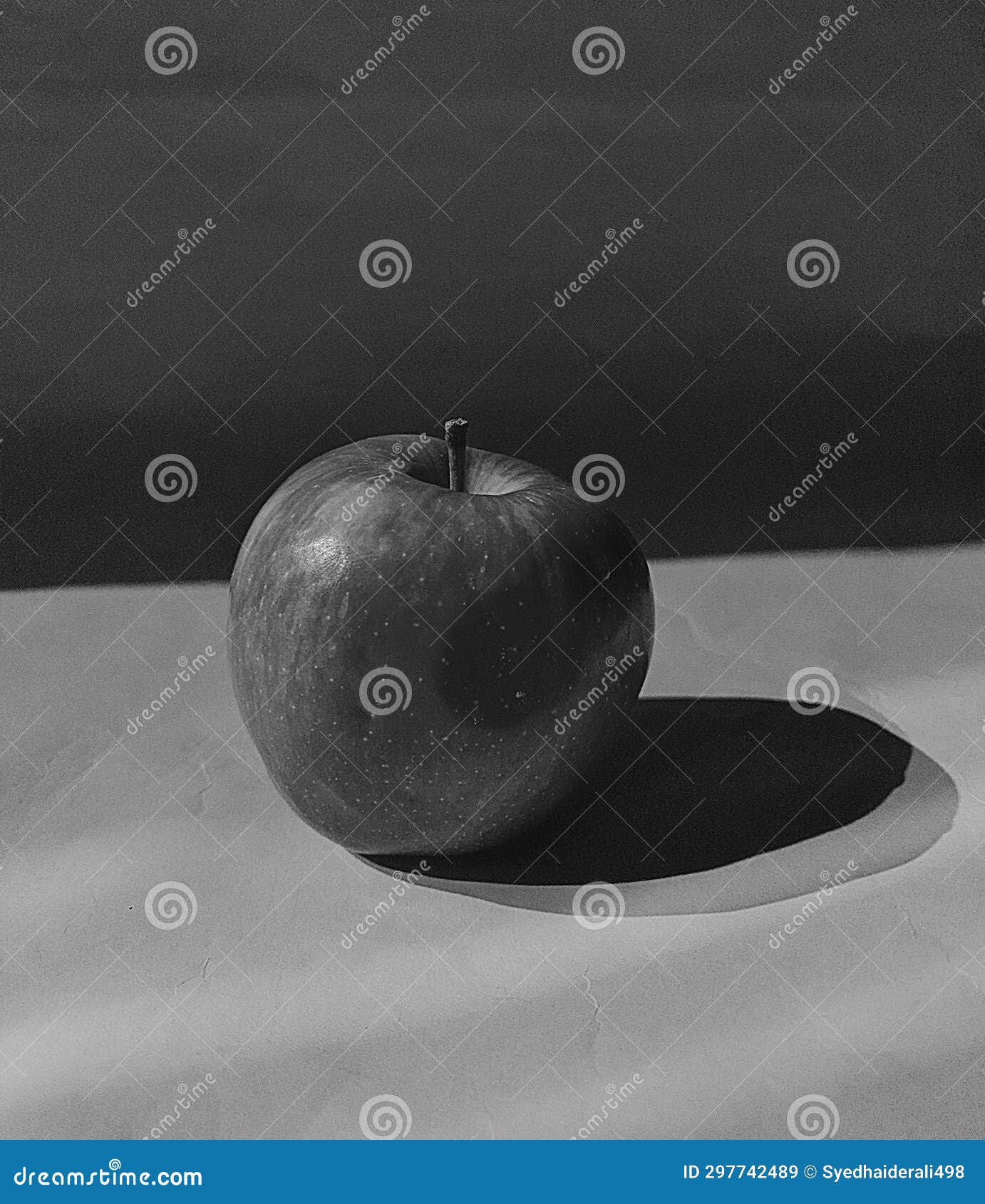 Minimalist Apple - a Mesmerizing Monochrome Display Stock Image - Image ...