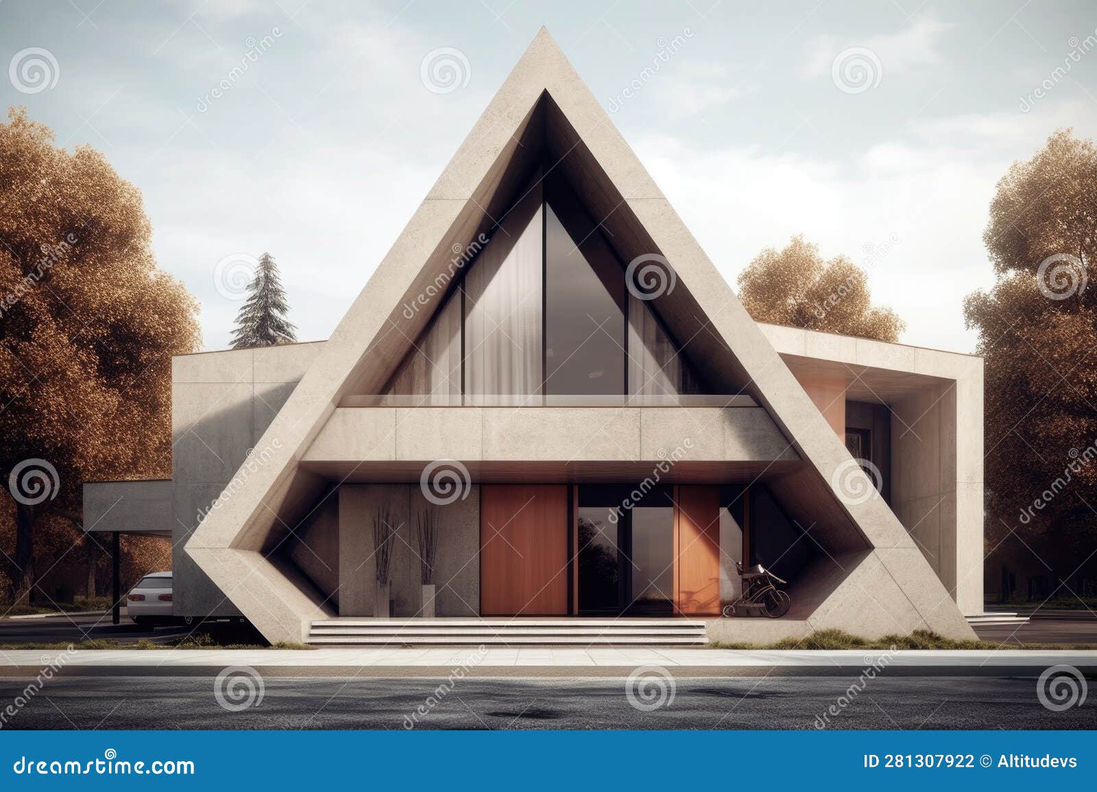Minimalist Architectural Design with Bold Geometric Shapes Stock ...