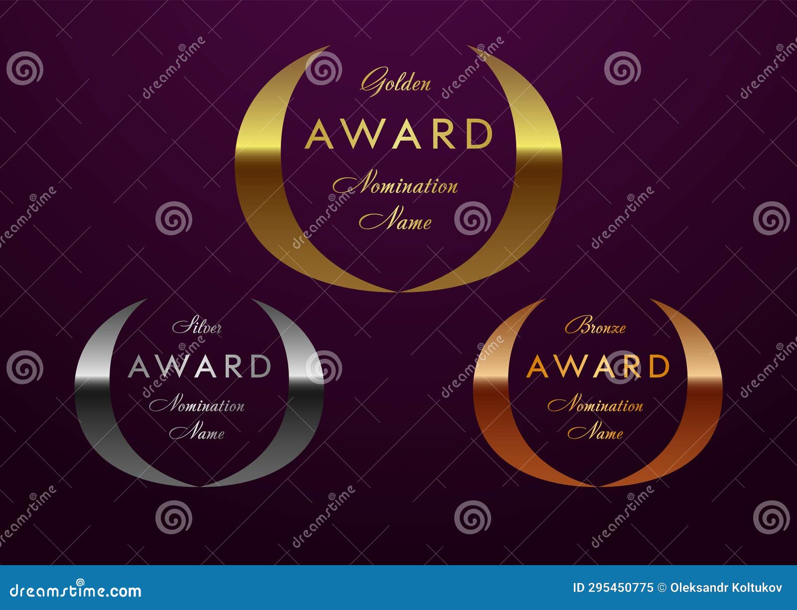 Minimalist Art Srtyle Reward Logo Set Stock Vector - Illustration of ...