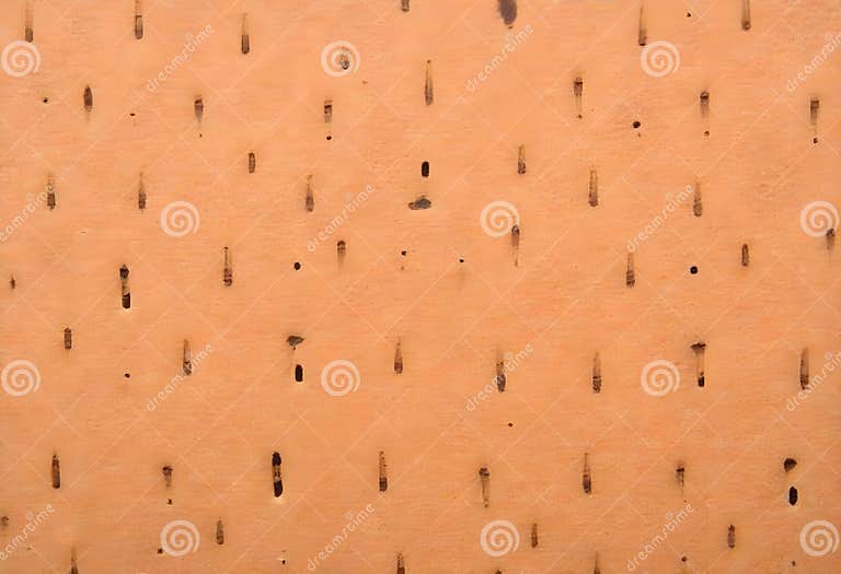 Minimalist Artwork with Dark Slits on a Peach Background. Textured ...