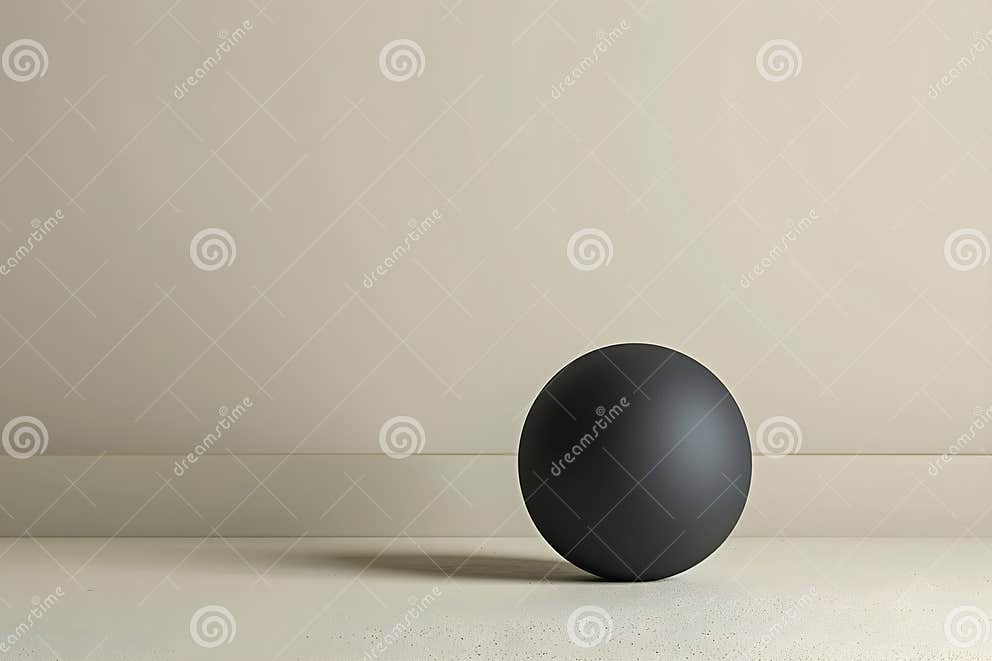 A Minimalist Artwork Featuring a Single, Bold Dot Against a Plain ...