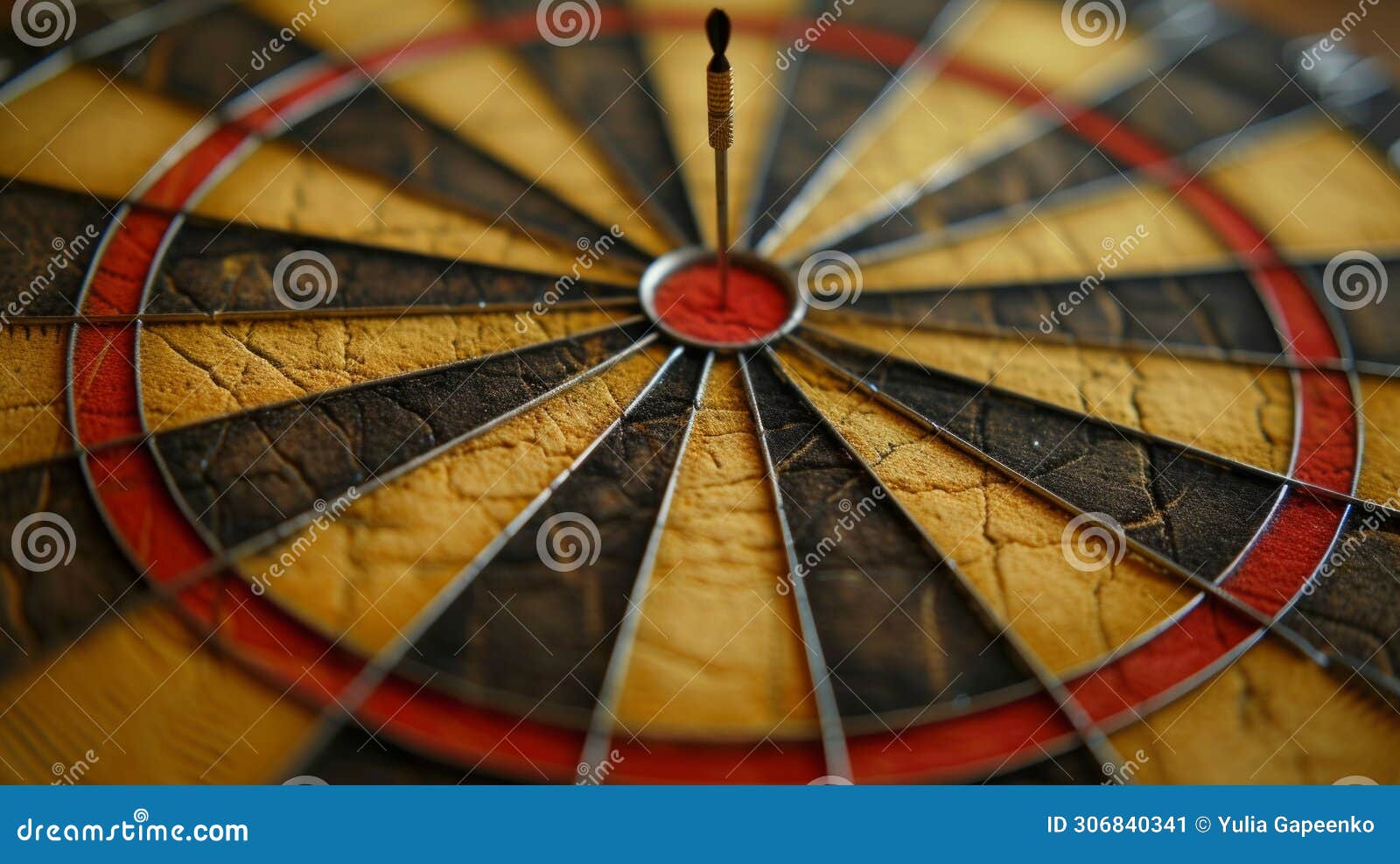 Minimalist Backdrop with a Dartboard, Embodying the Thrill of Precision ...