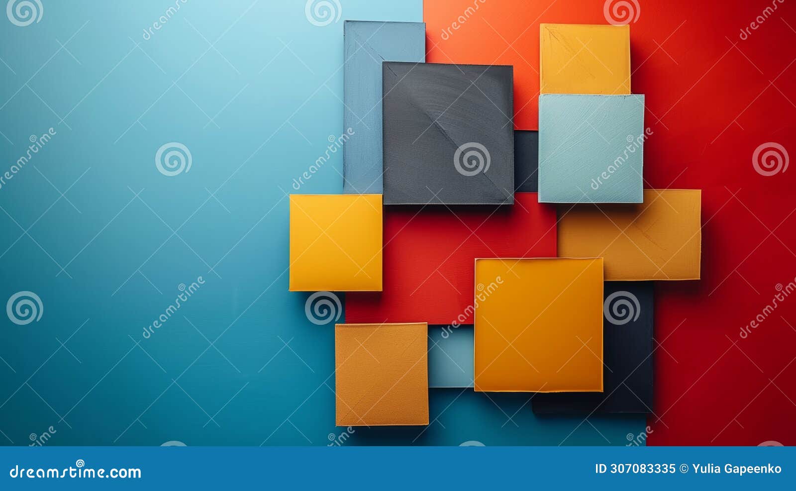 Minimalist Backdrop with Intersecting Shapes, Symbolizing the ...