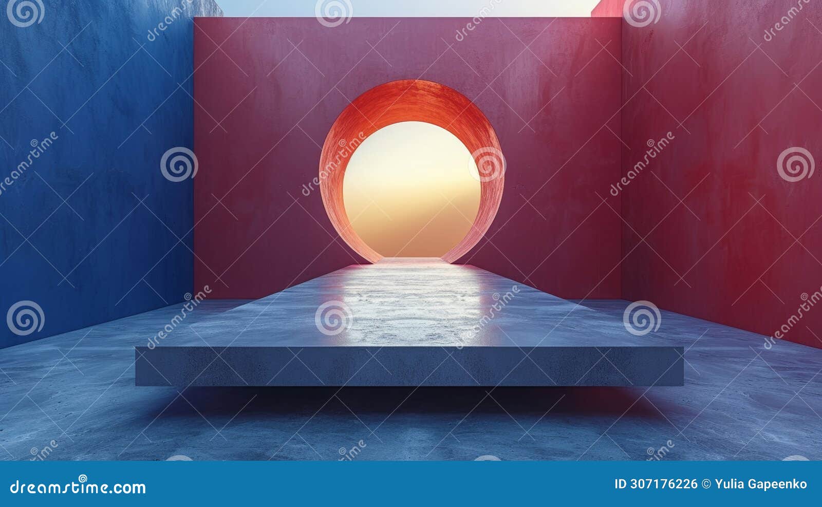 Minimalist Backdrop with Symmetrical Elements, Symbolizing Equilibrium ...