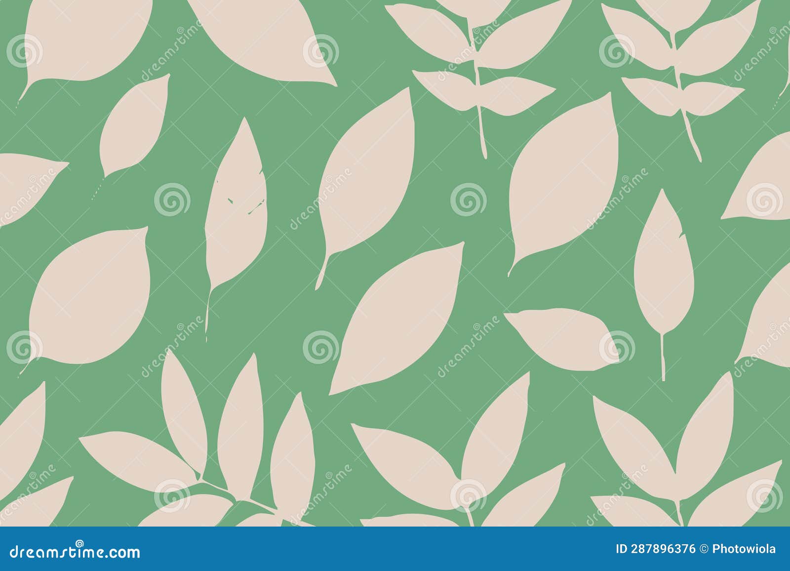 Leaves . Minimalist Background with a Botanical Pattern. Stock ...