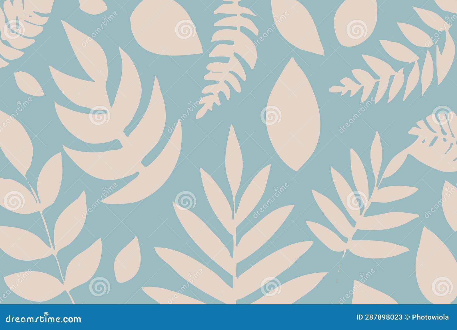 Leaves . Minimalist Background with a Botanical Pattern. Stock ...