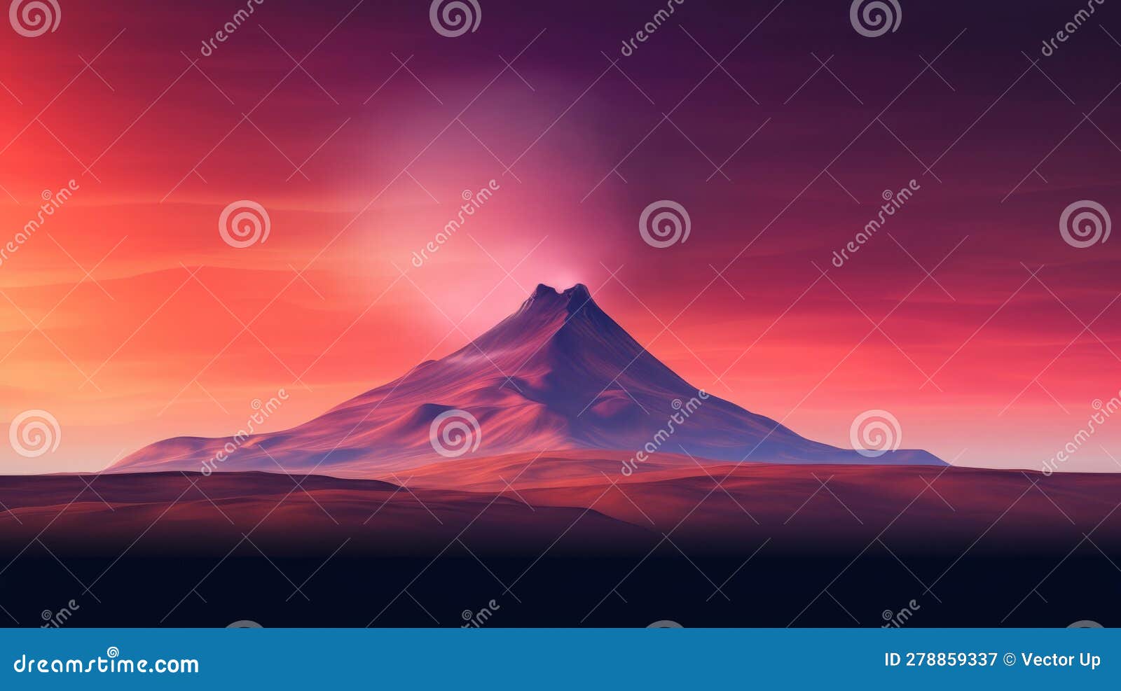 On a Minimalist Background, a Magnificent View of the Mountains ...