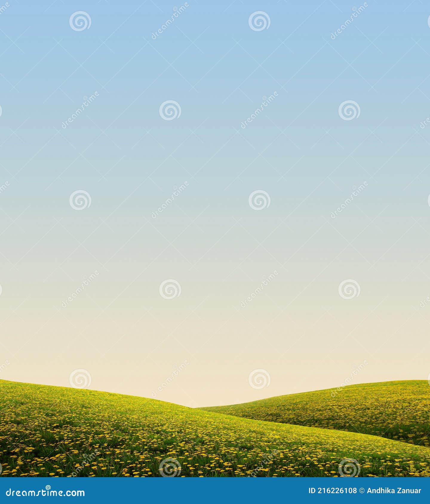 Minimalist Background, Two Hills during the Day Stock Photo - Image of ...