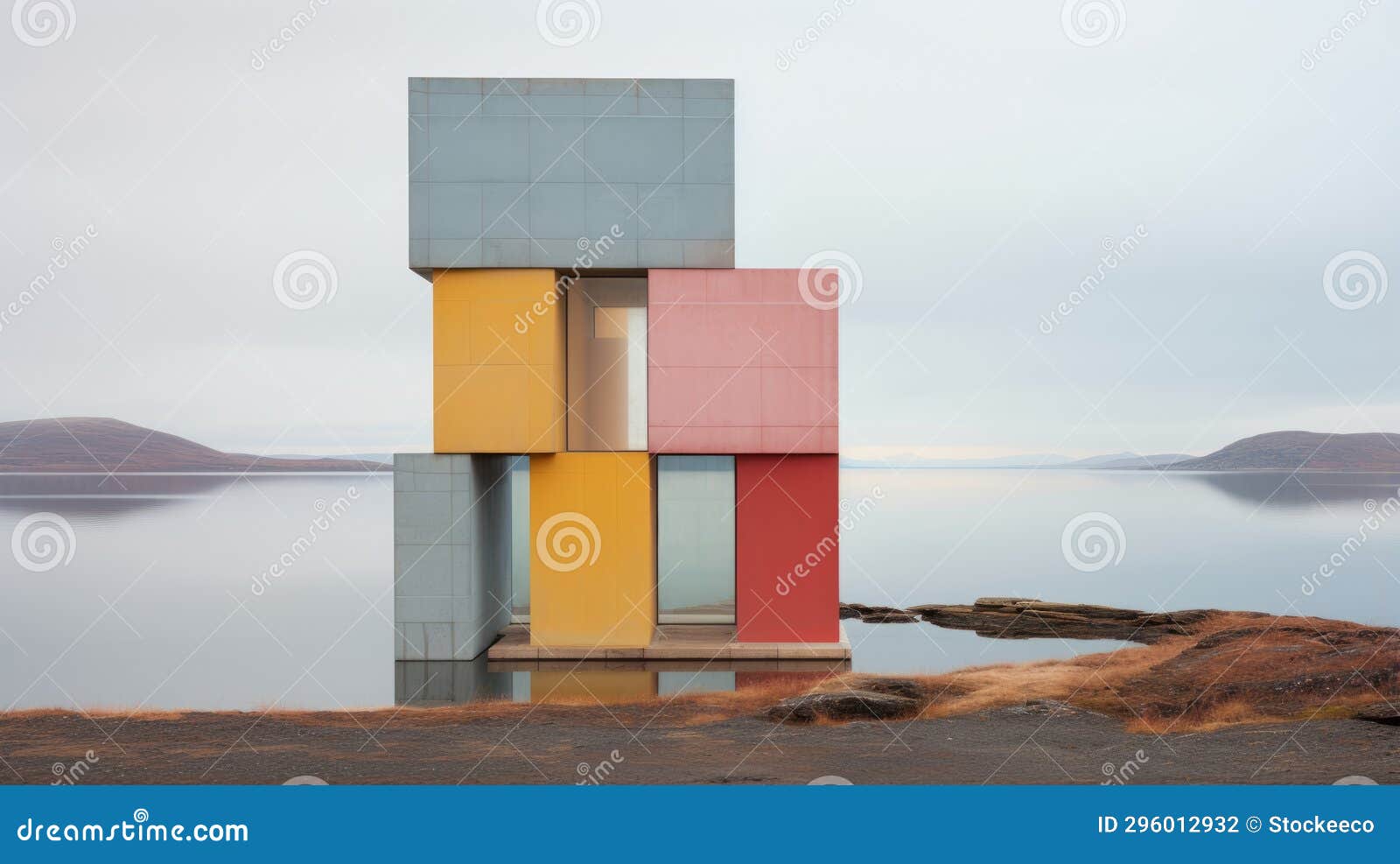 Minimalist Bauhaus Chair In Brutalist Environment Royalty-Free Stock ... Minimalist Bauhaus Chair In Brutalist Environment Royalty-Free Stock ...