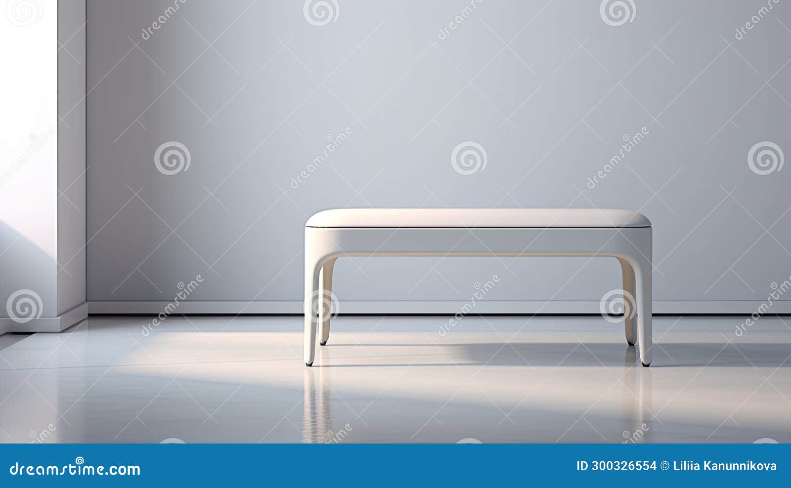 A Minimalist Bed End Stool, Elegantly Positioned in a Room with a ...