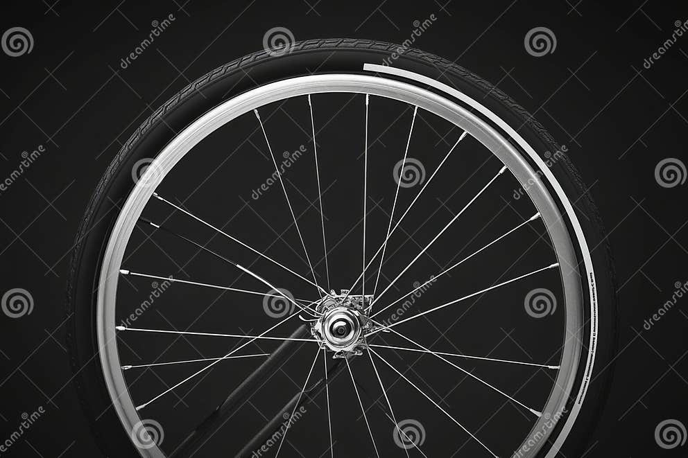 Minimalist Bicycle Wheel Design Stock Illustration - Illustration of ...