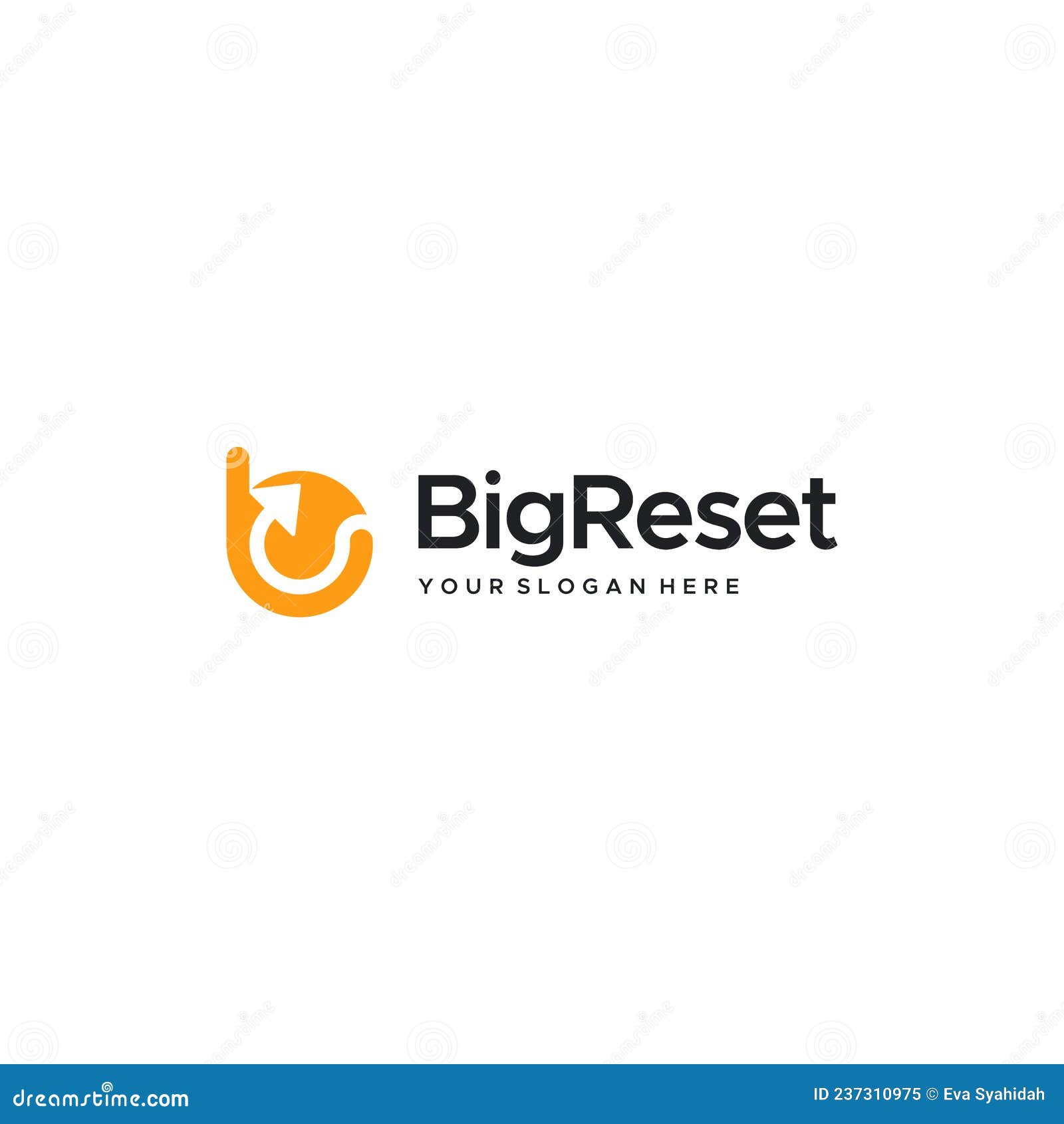 Reset Arrow Line Icon Black Website Symbol Minimalist Outline Sign ...