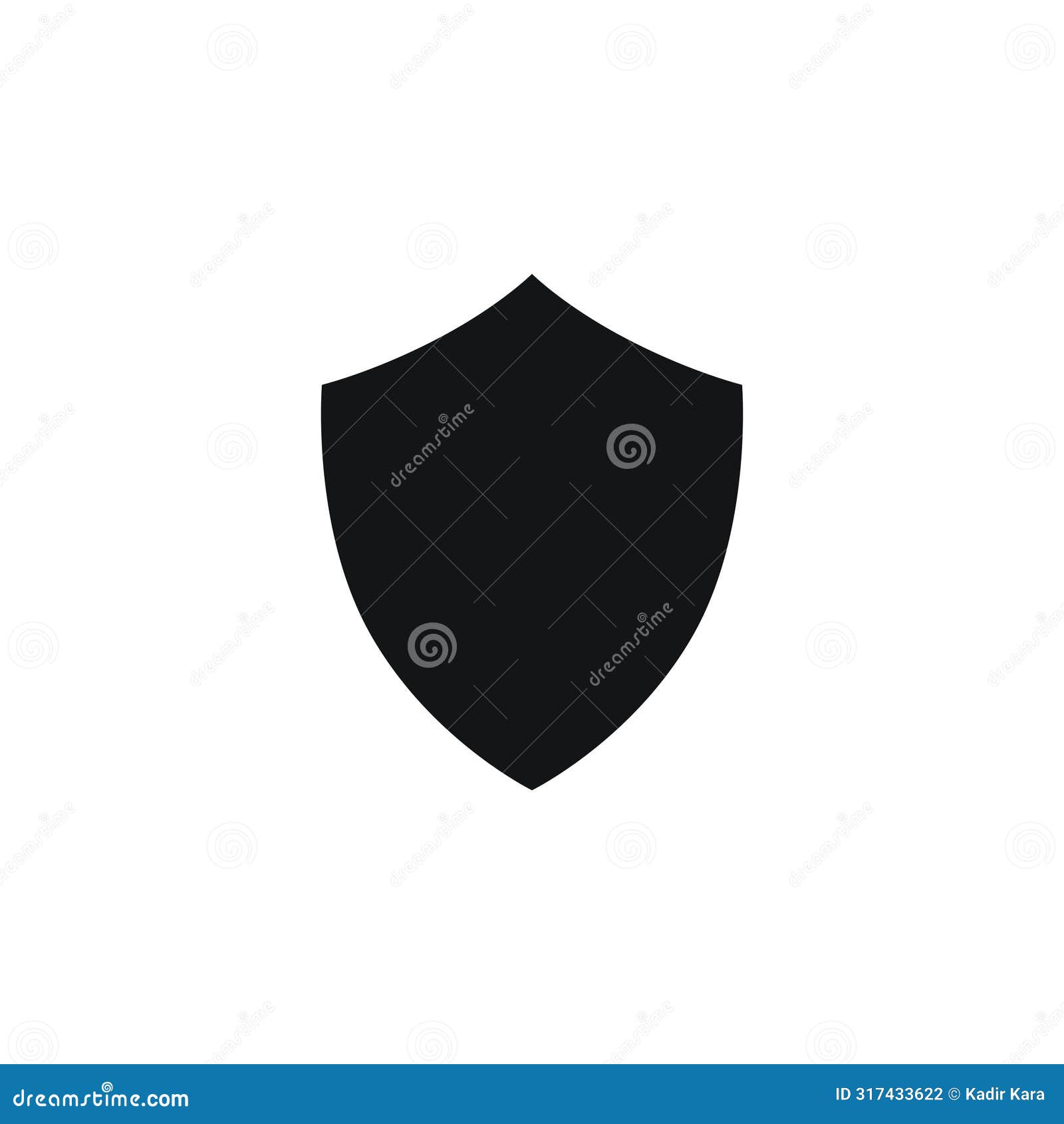 Minimalist Black Shield Icon on White Background Vector Stock Vector ...