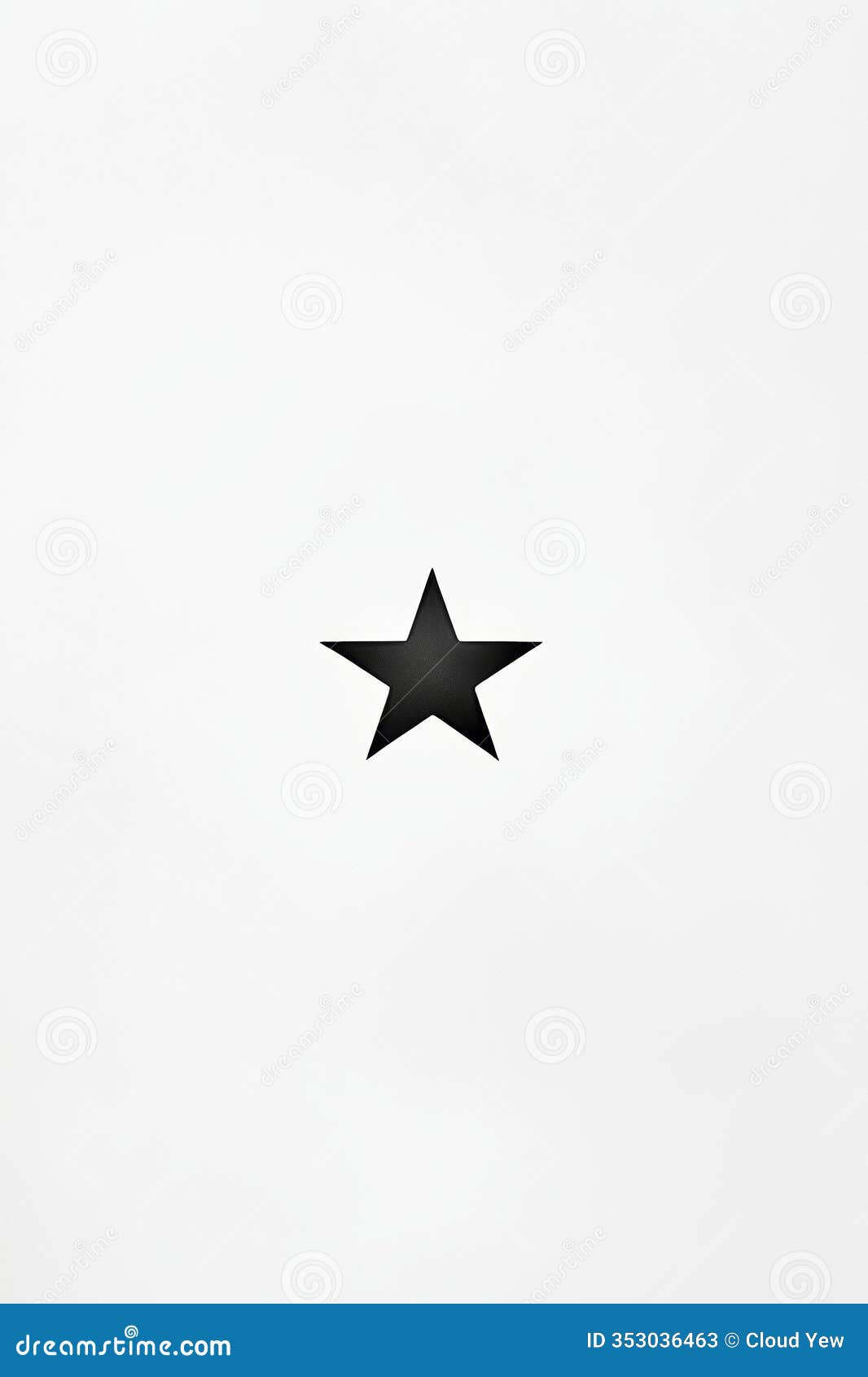 Minimalist Black Star Icon on White Background for Design and Branding ...