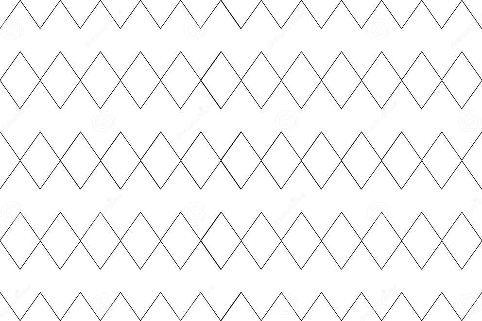 Simple Diamond Pattern for Coloring Stock Illustration - Illustration ...