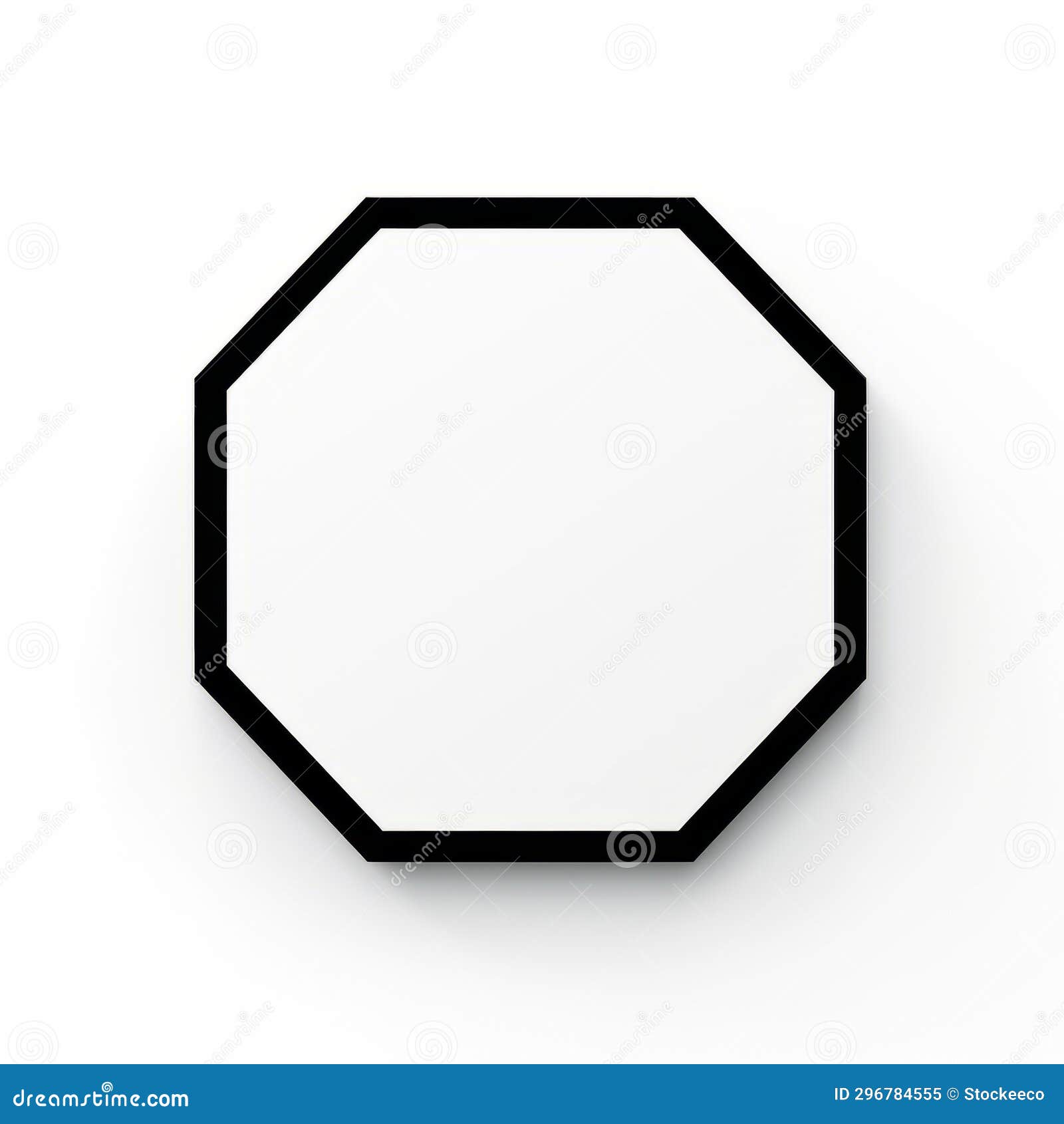 Minimalist Black and White Octagon Shape Social Commentary Plaque Stock ...