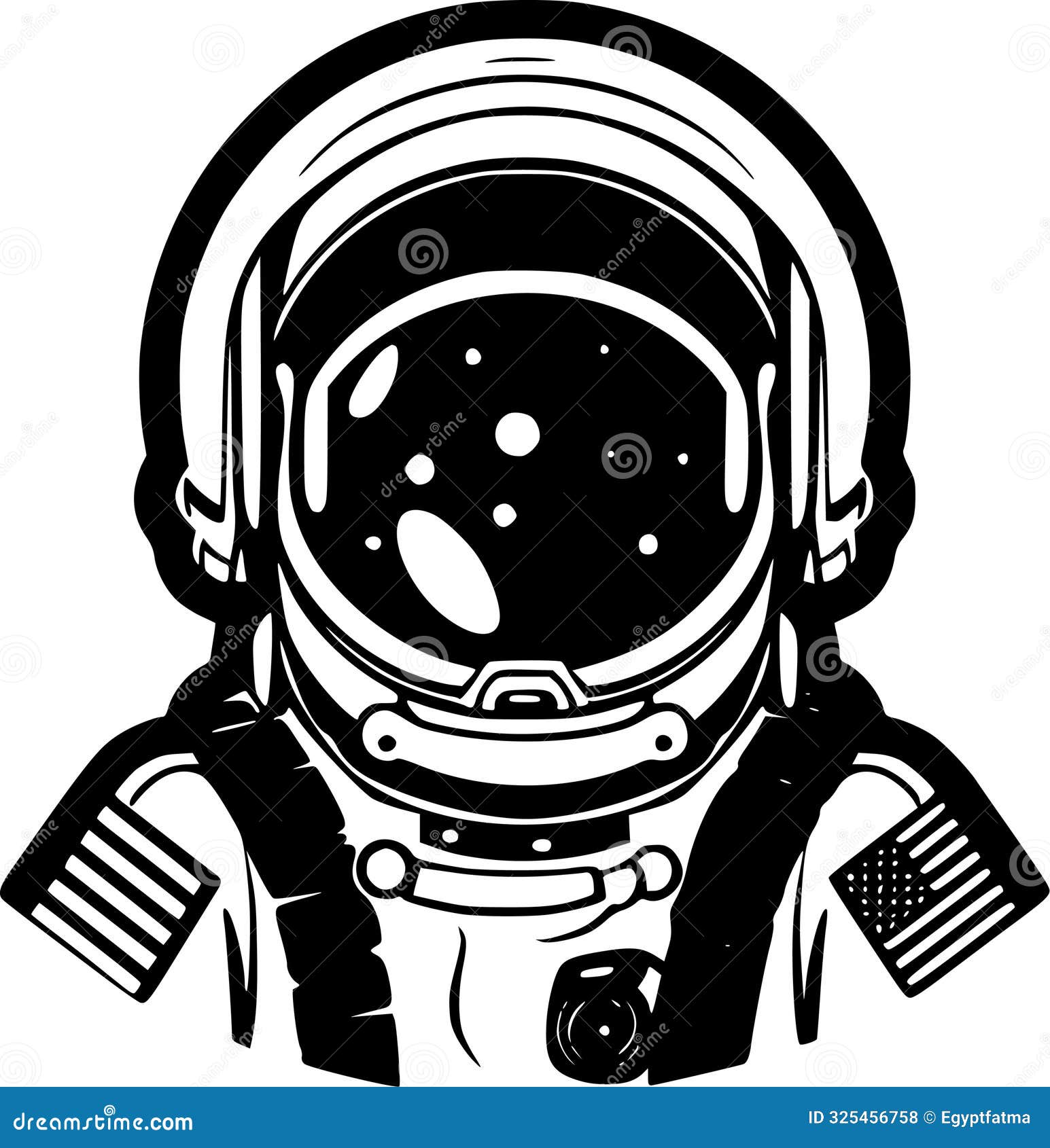 Astronaut - Minimalist and Flat Logo - Vector Illustration Stock Vector ...