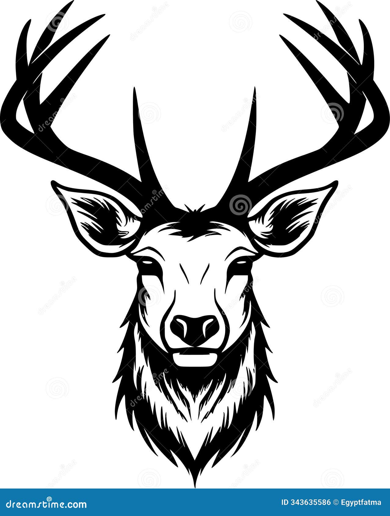 Dear - Minimalist and Flat Logo - Vector Illustration Stock Vector ...