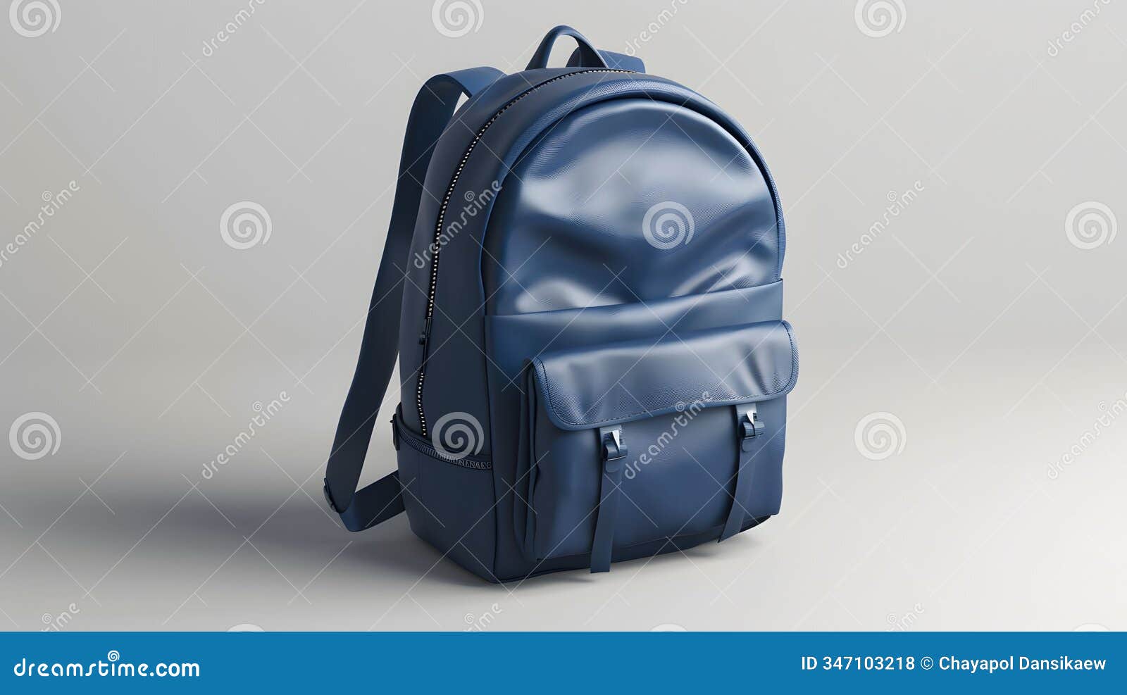 Minimalist Blue Backpack on a Neutral Background Showcasing Modern ...