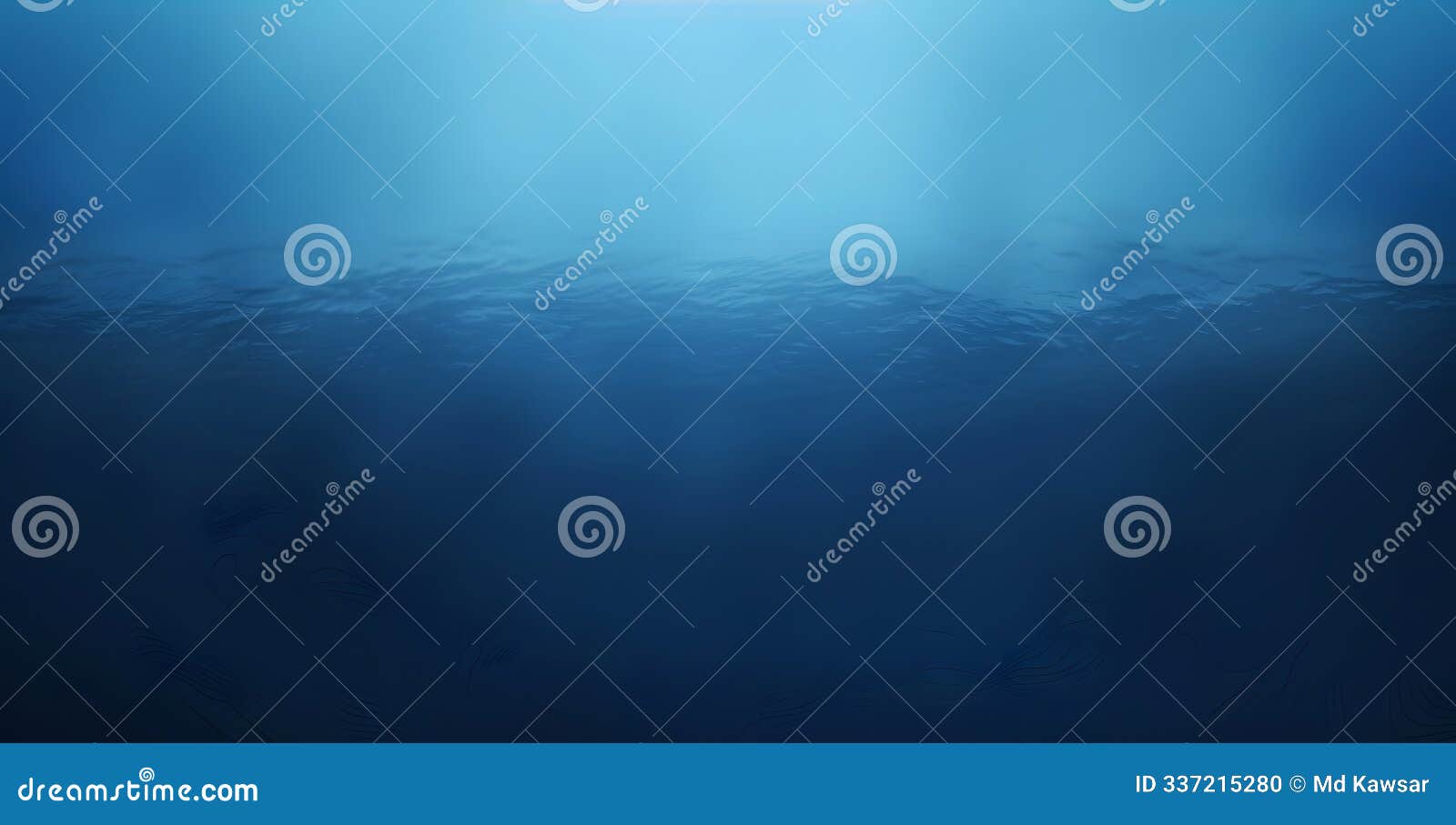 Minimalist Blue Gradient Background, Ocean Depth Stock Illustration ...