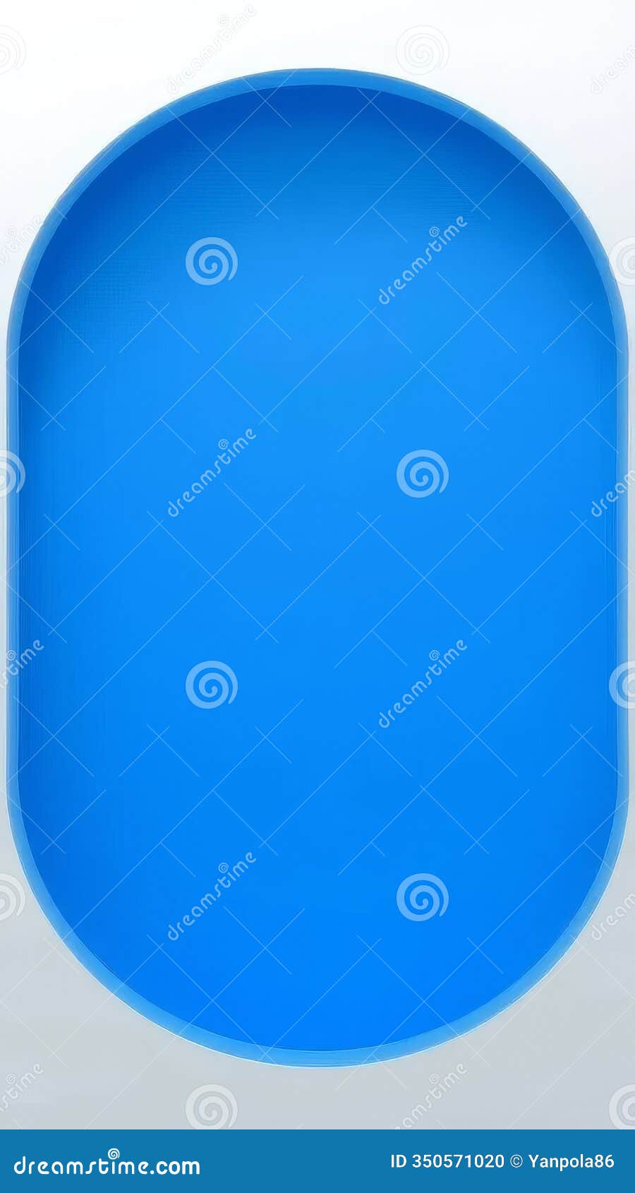 Minimalist Blue Oval Shape on a Light Background, Creating a Clean and ...