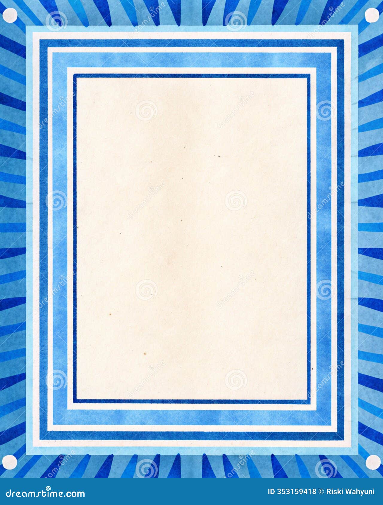 Minimalist Border Design with Paper Texture and Azure Sky Palette Stock ...