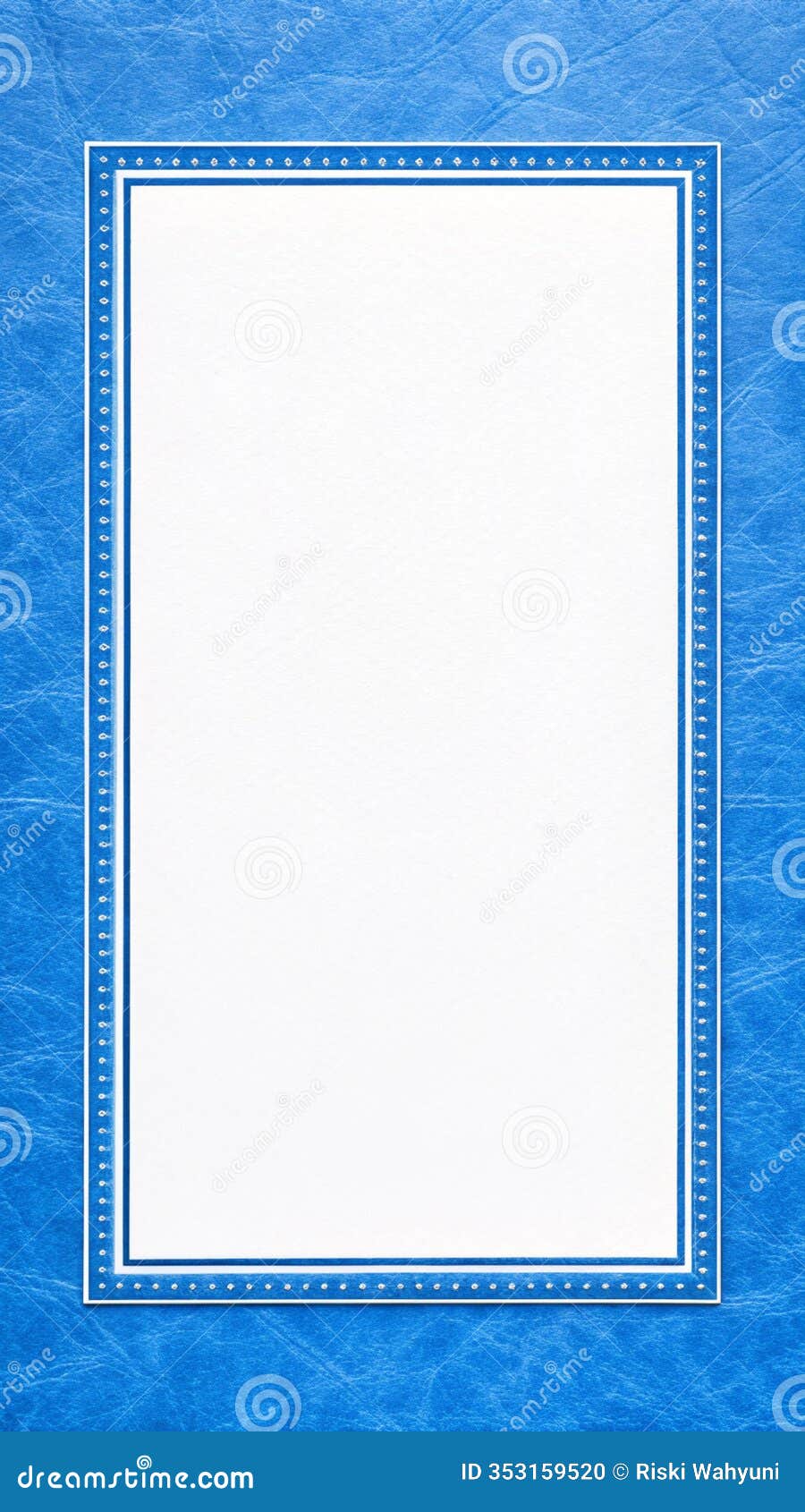 Minimalist Border Design with Paper Texture and Azure Sky Palette Stock ...
