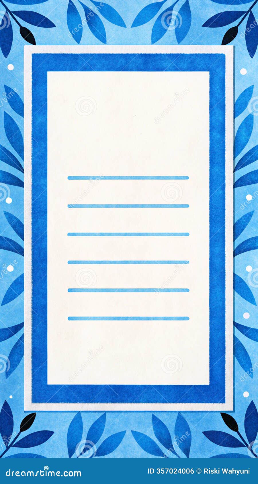 Minimalist Border Design with Paper Texture and Azure Sky Palette Stock ...