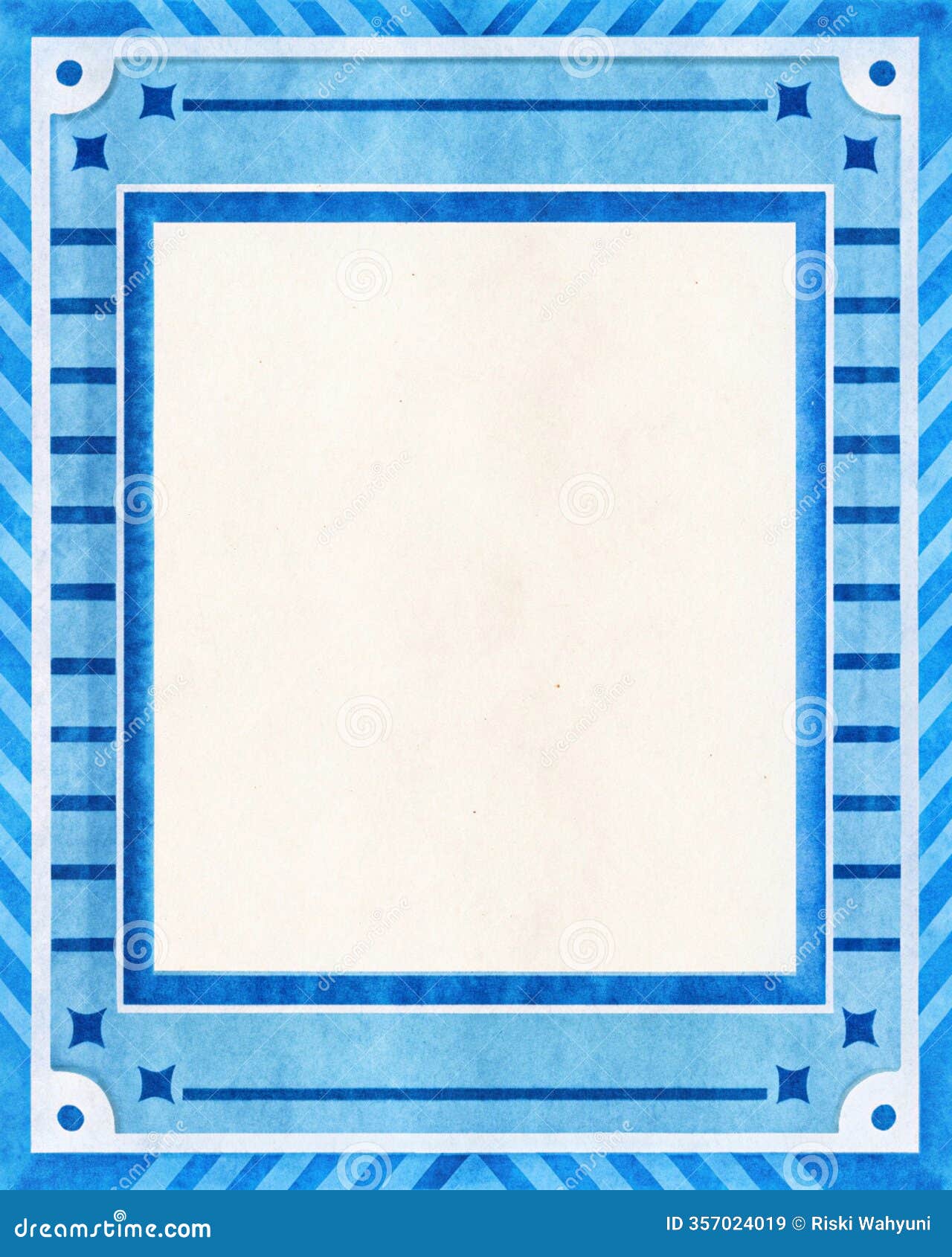 Minimalist Border Design with Paper Texture and Azure Sky Palette Stock ...