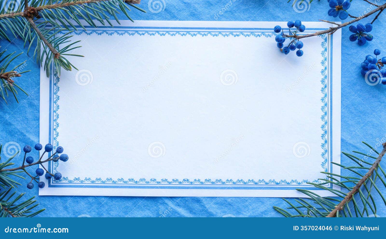 Minimalist Border Design with Paper Texture and Azure Sky Palette Stock ...
