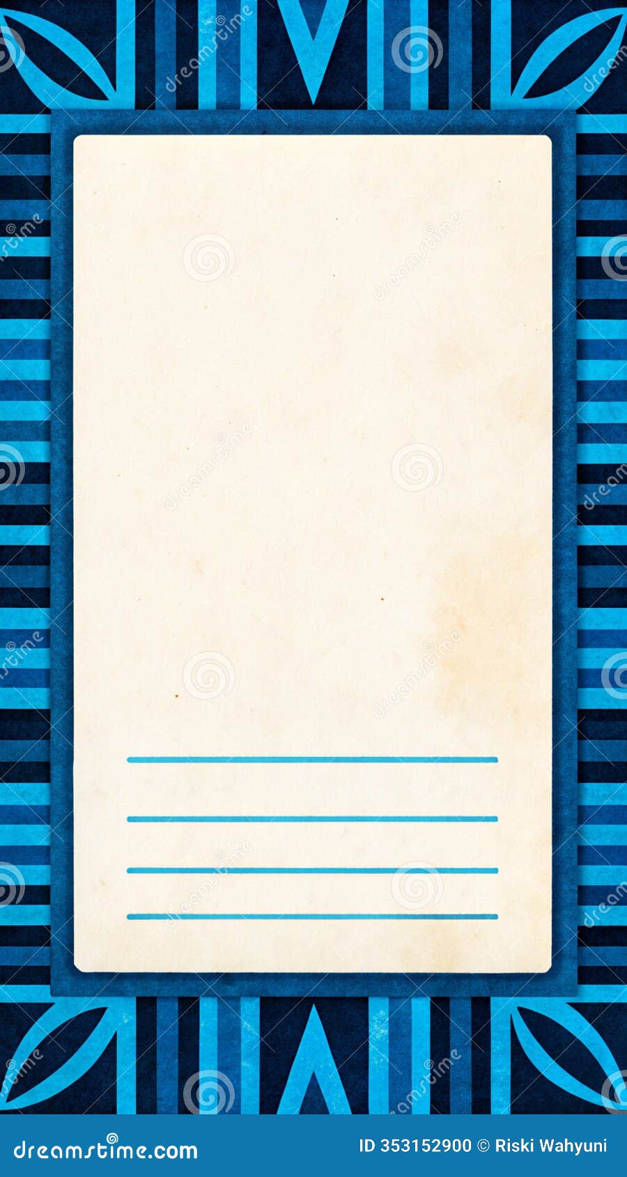 Minimalist Border Design with Paper Texture and Deep Ocean Palette ...
