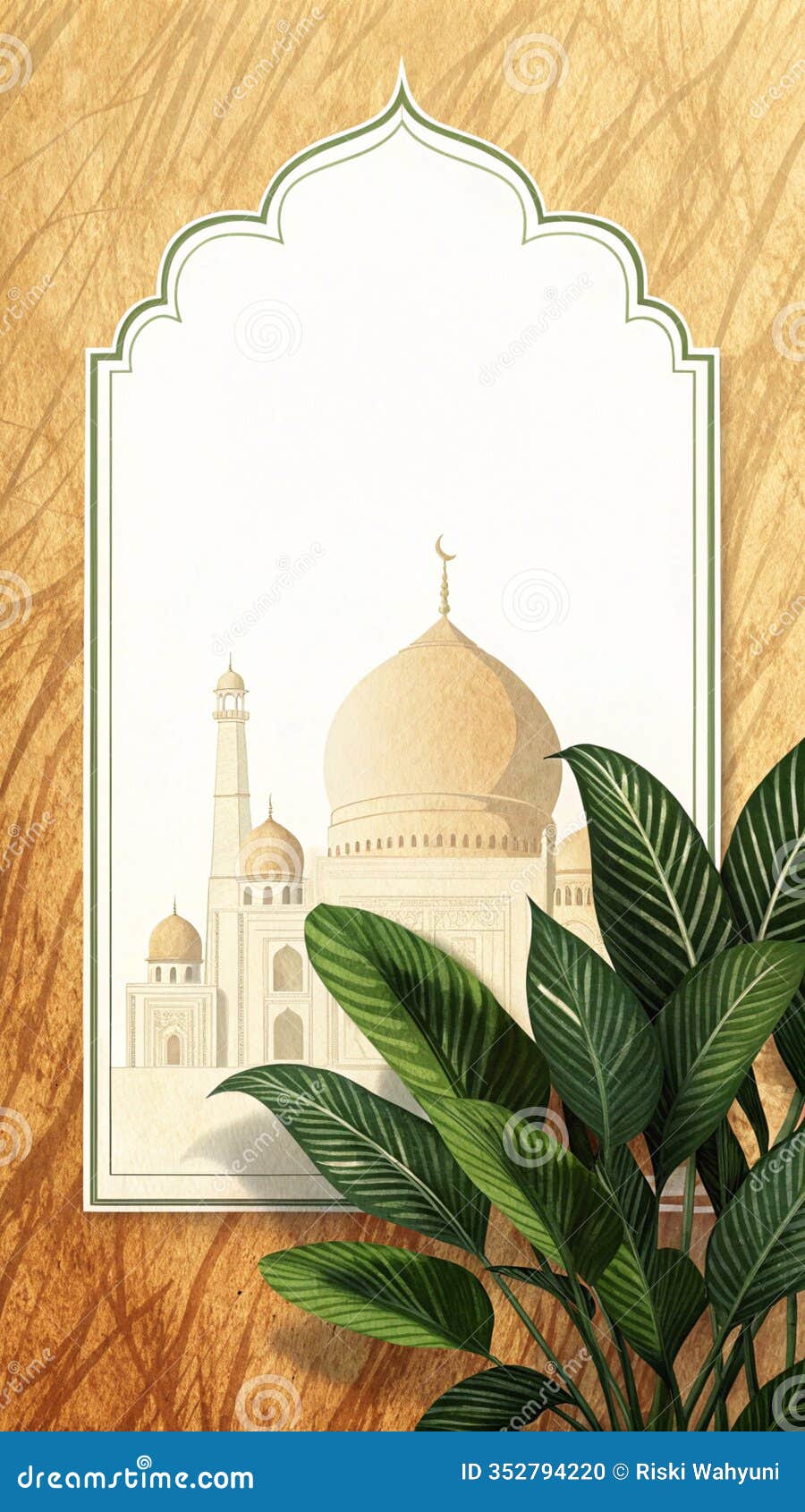 Minimalist Border Design with Paper Texture Stock Illustration ...