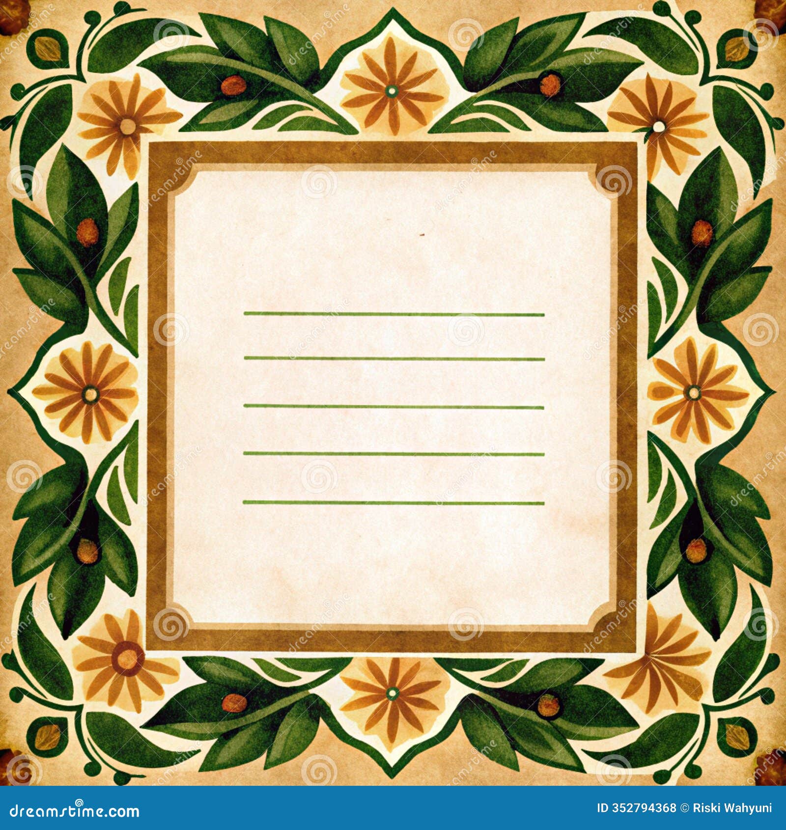 Minimalist Border Design With Paper Texture Stock Photography ...