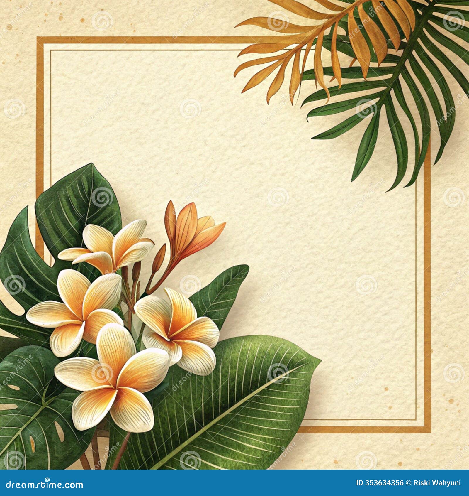 Minimalist Border Design with Paper Texture and Earth Tones Palette ...