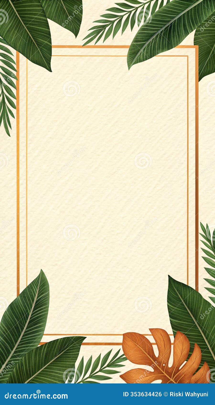 Minimalist Border Design with Paper Texture and Earth Tones Palette ...