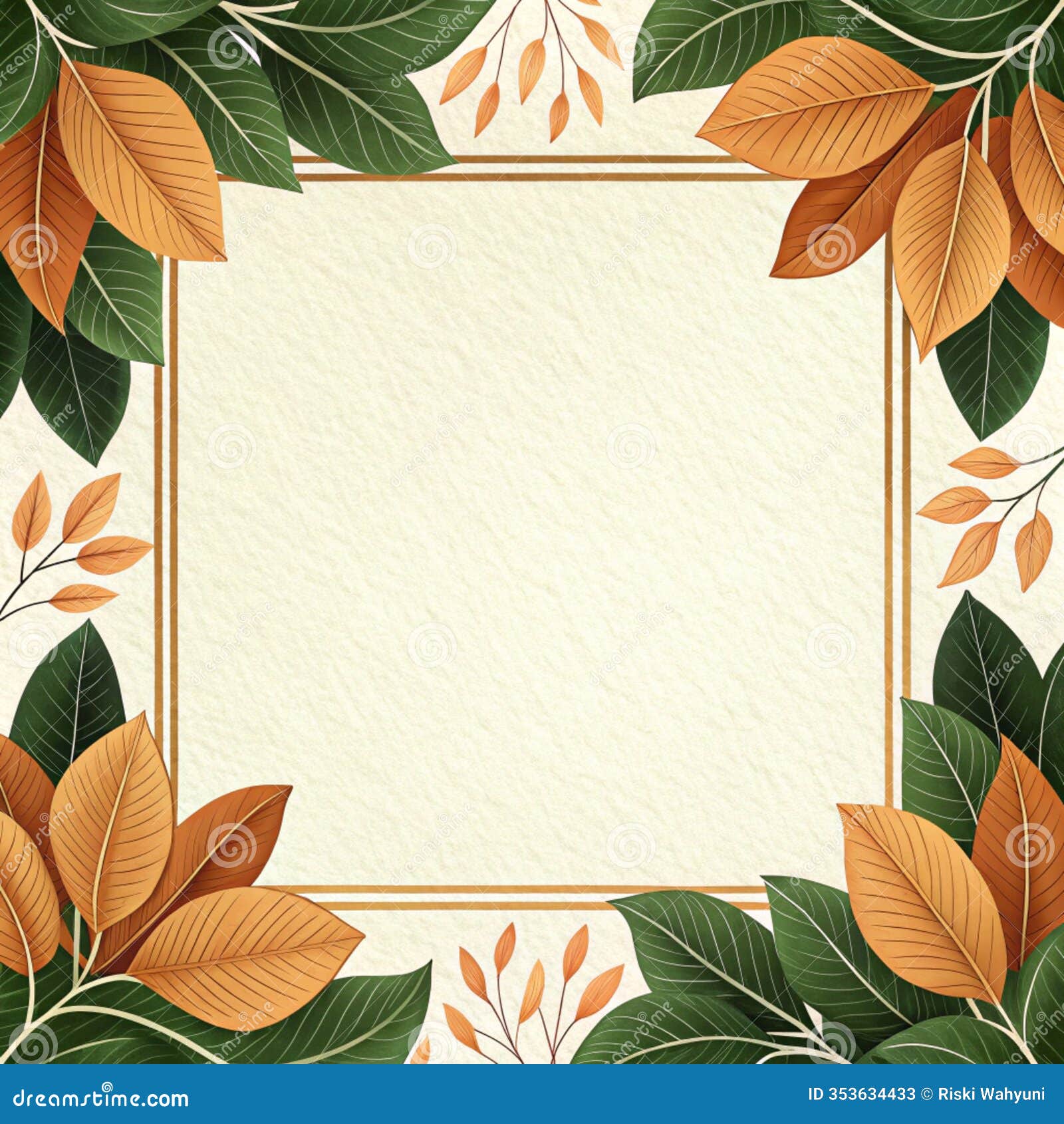 Minimalist Border Design with Paper Texture and Earth Tones Palette ...
