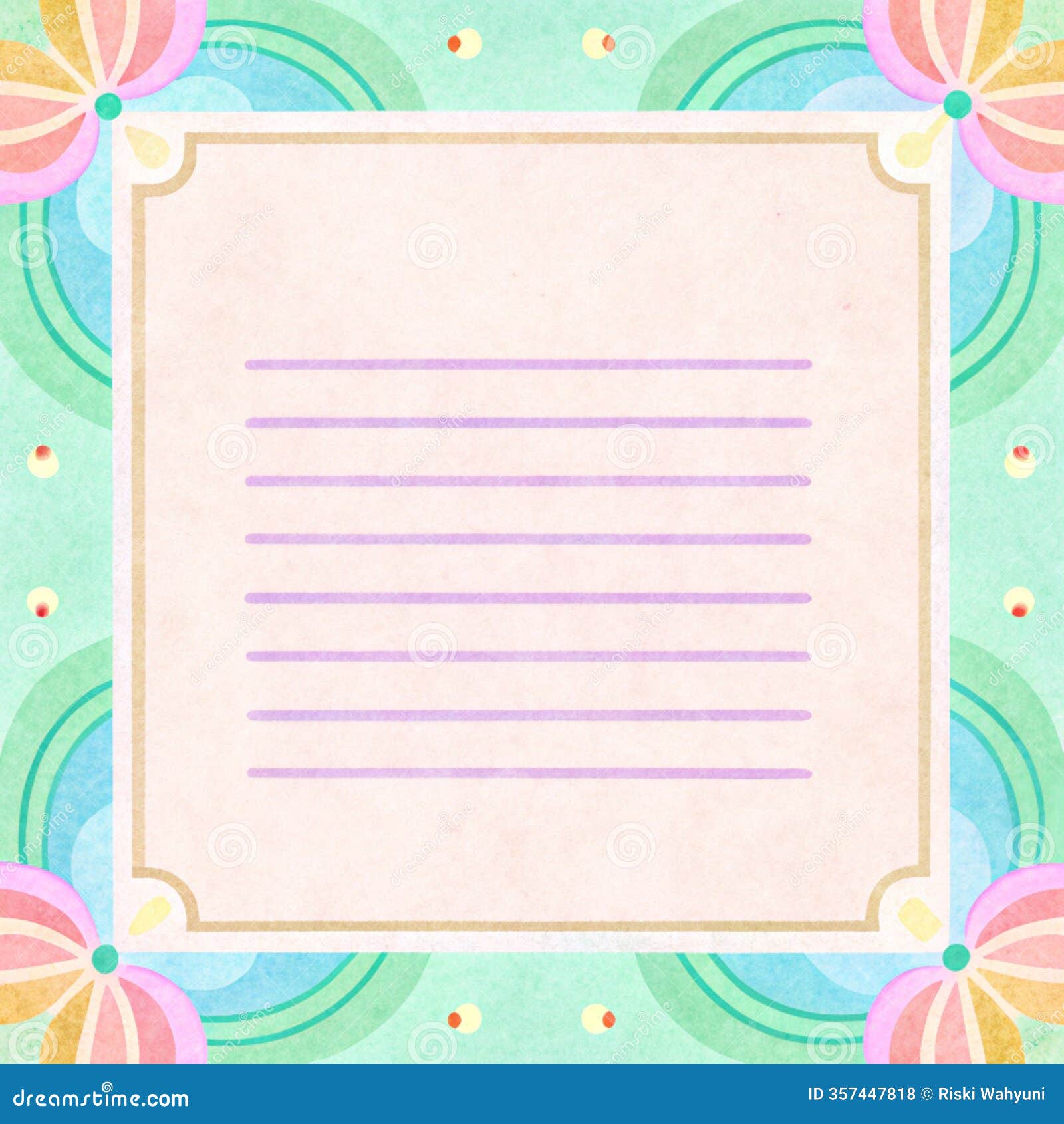 Minimalist Border Design with Paper Texture and Pastel Dream Palette ...