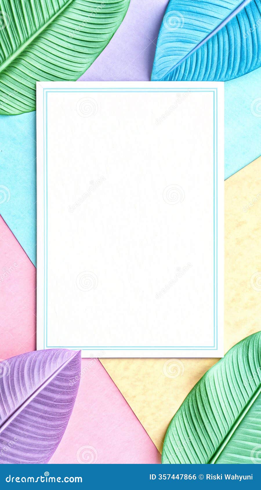 Minimalist Border Design with Paper Texture and Pastel Dream Palette ...