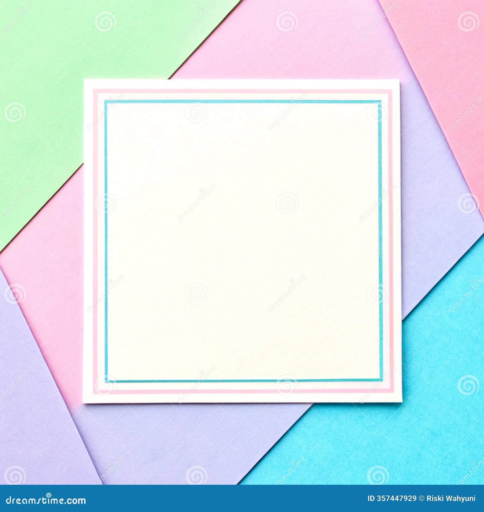 Minimalist Border Design with Paper Texture and Pastel Dream Palette ...
