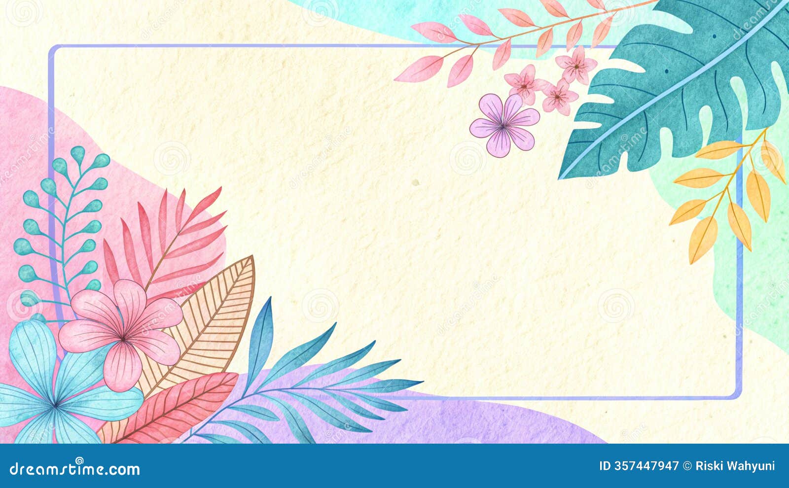Minimalist Border Design with Paper Texture and Pastel Dream Palette ...