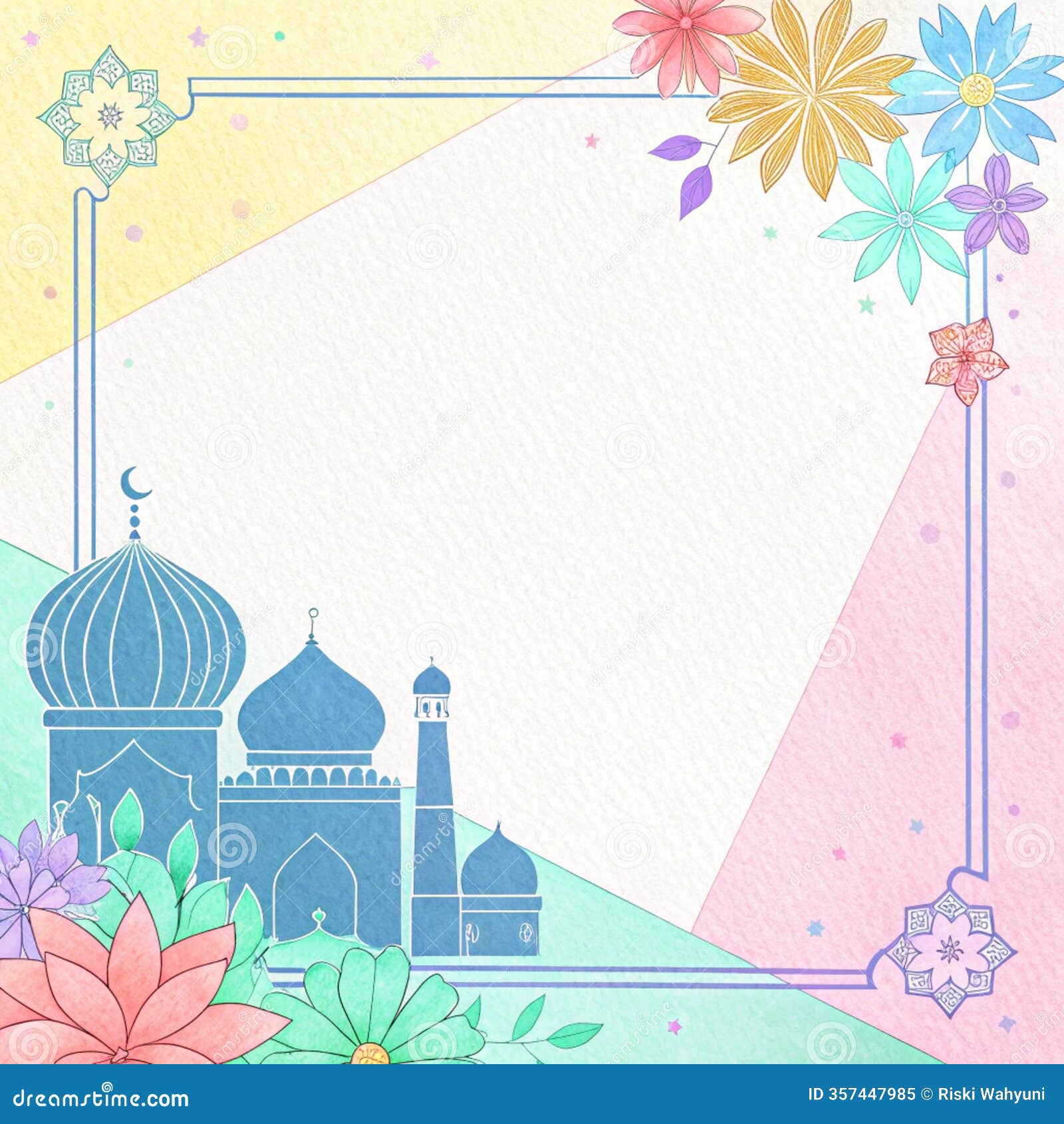 Minimalist Border Design with Paper Texture and Pastel Dream Palette ...