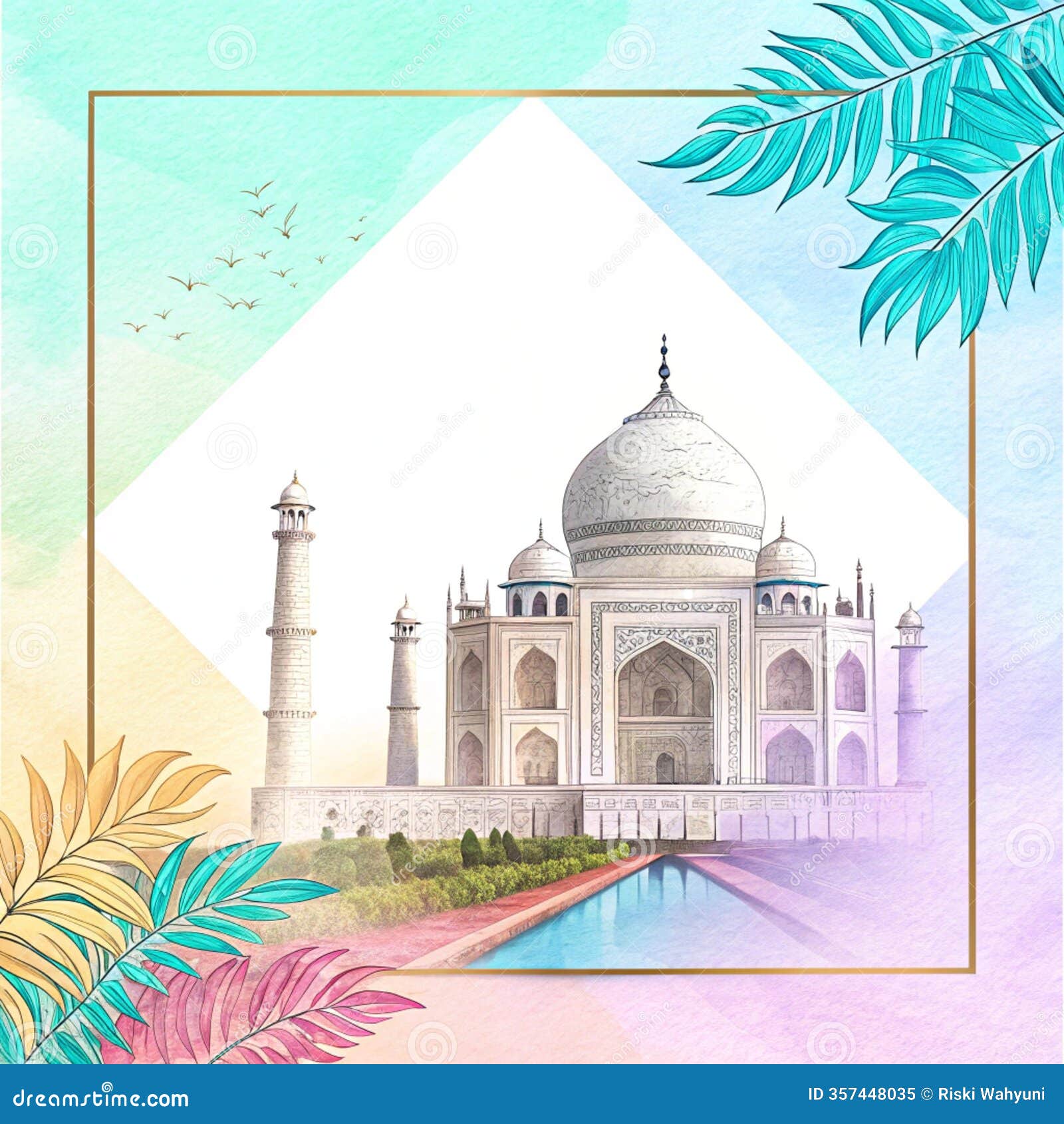 Minimalist Border Design with Paper Texture and Pastel Dream Palette ...