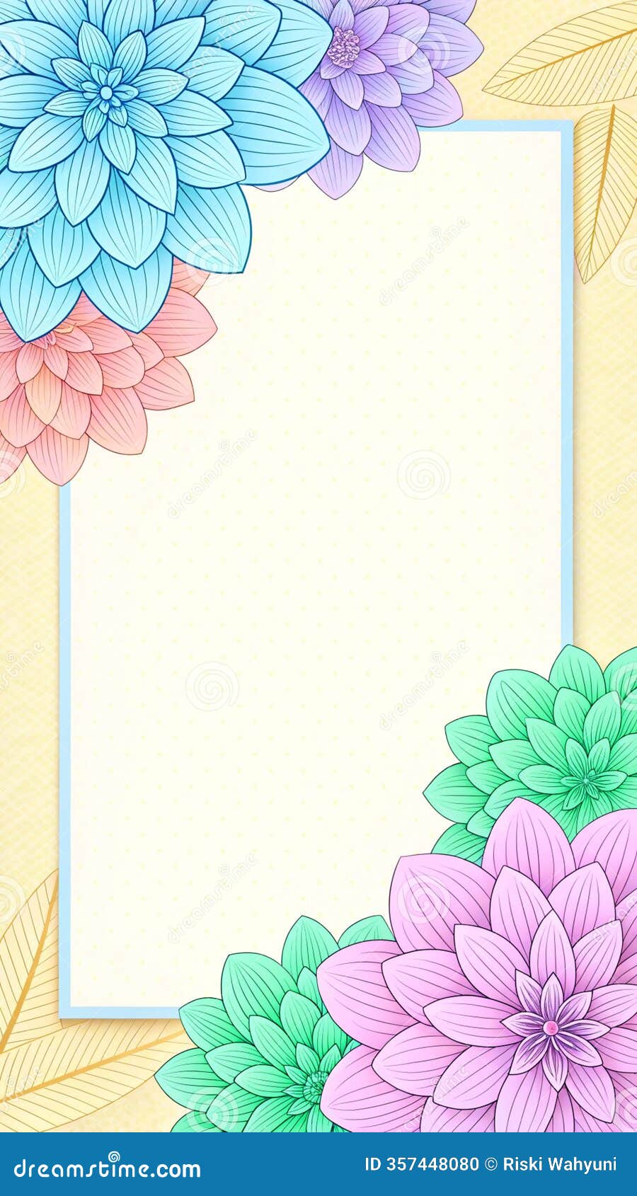 Minimalist Border Design with Paper Texture and Pastel Dream Palette ...