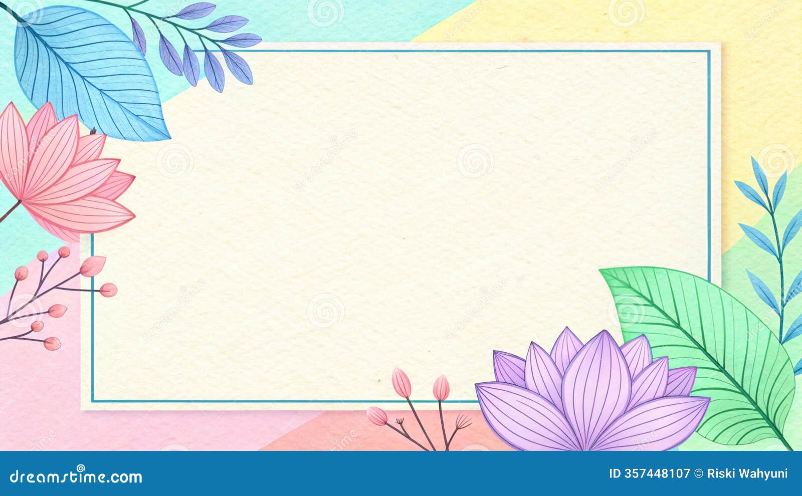 Minimalist Border Design with Paper Texture and Pastel Dream Palette ...