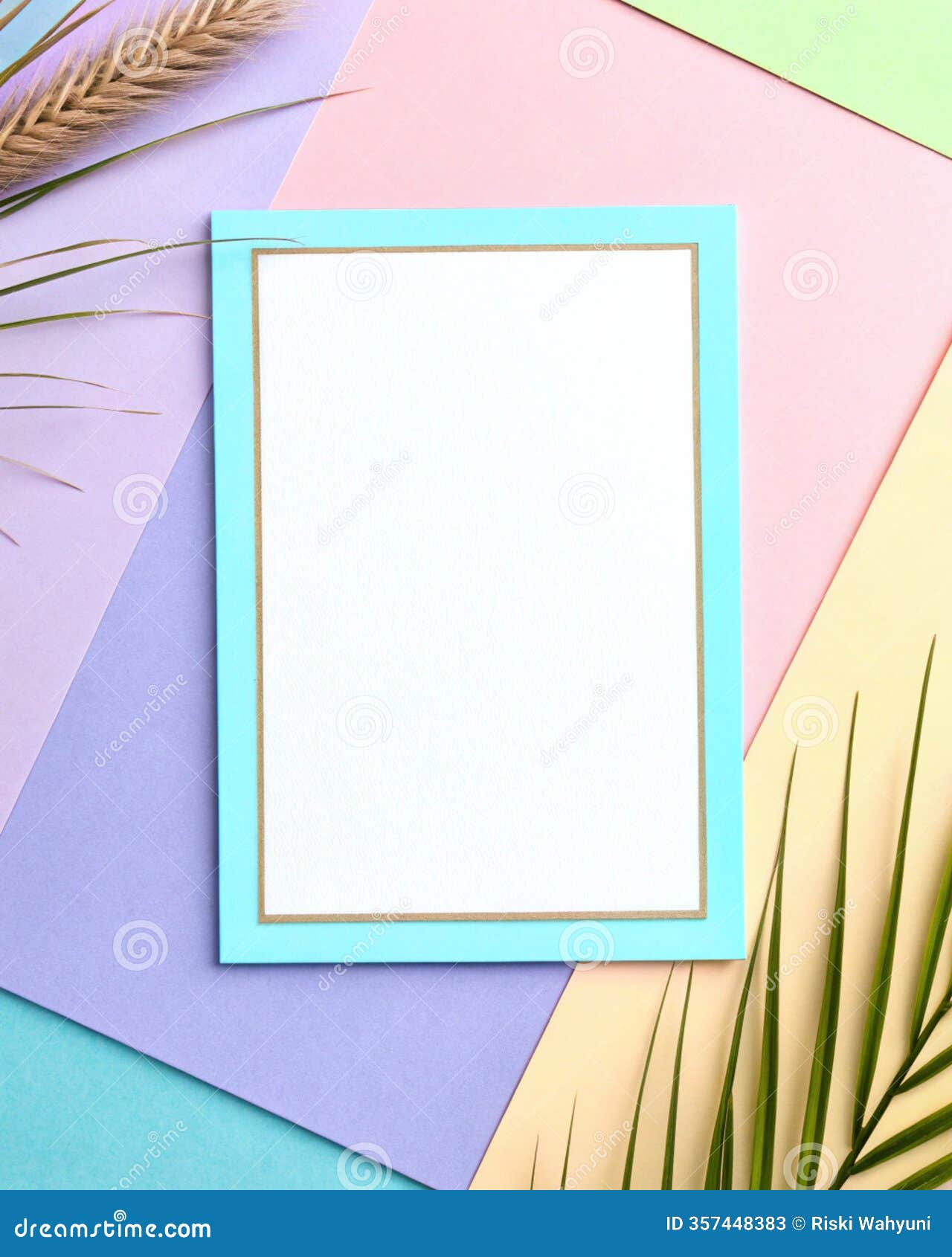 Minimalist Border Design with Paper Texture and Pastel Dream Palette ...