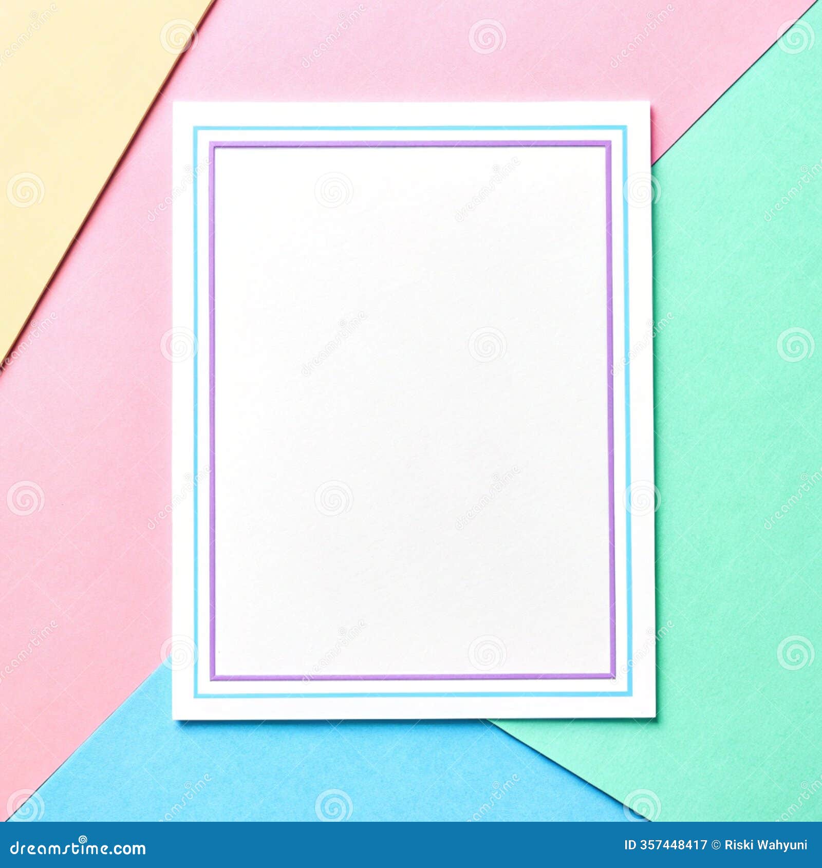 Minimalist Border Design with Paper Texture and Pastel Dream Palette ...