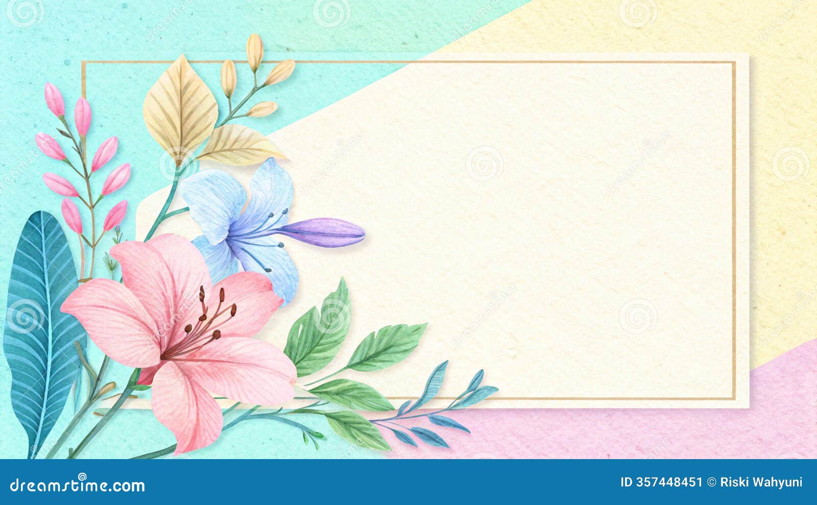 Minimalist Border Design with Paper Texture and Pastel Dream Palette ...